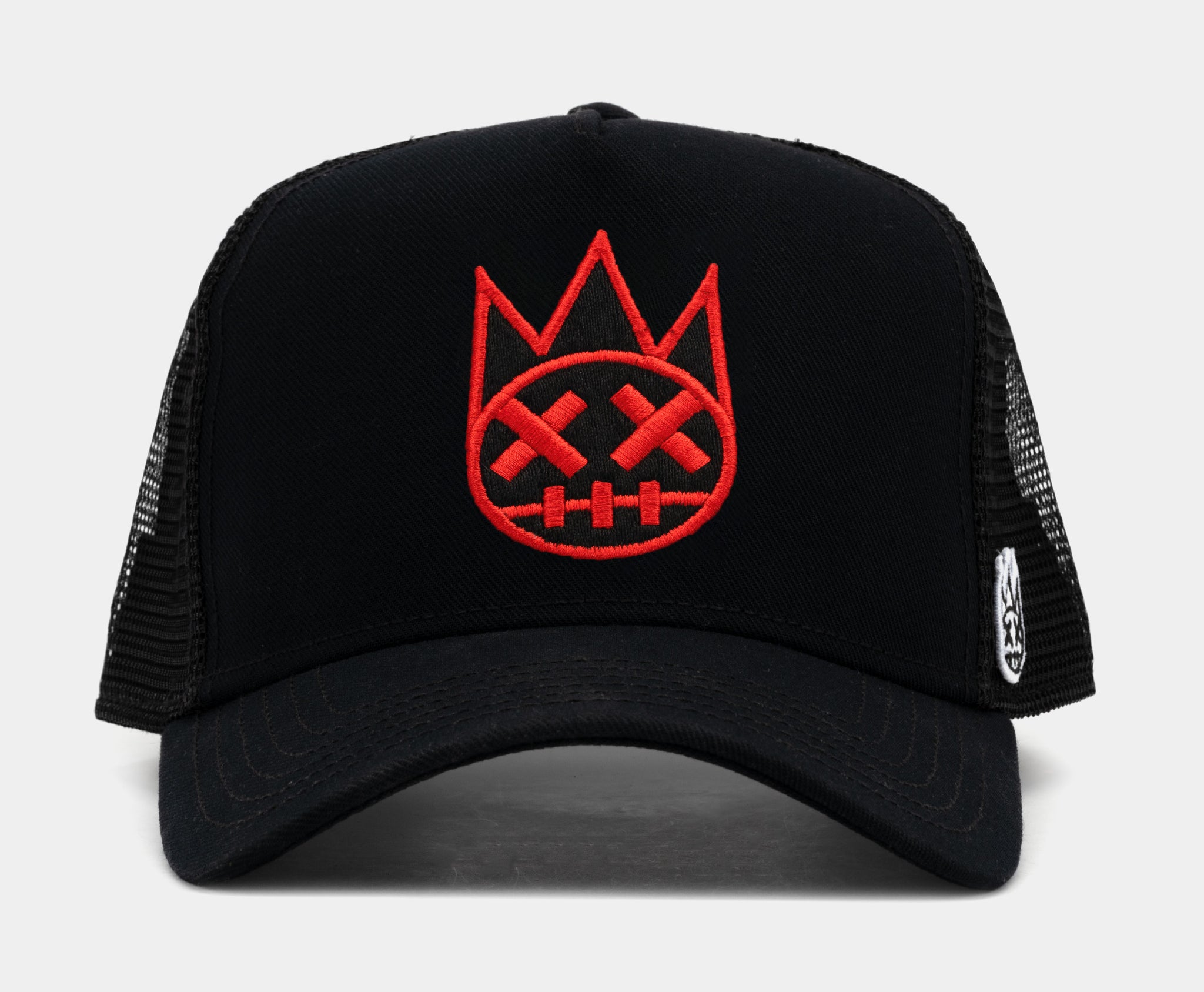 Cult Of Individuality Clean 3D Logo Mesh Trucker Mens Hat Black Red ...
