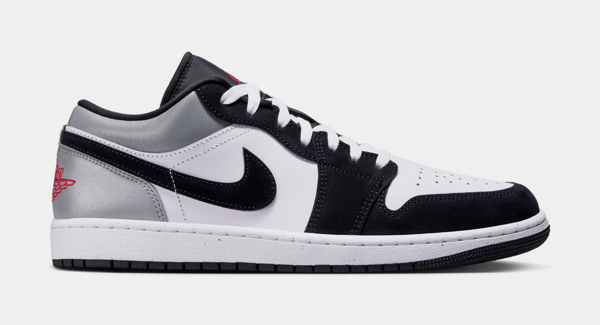 Jordan Air Jordan 1 Low SE Mens Lifestyle Shoes White Black Matte ...