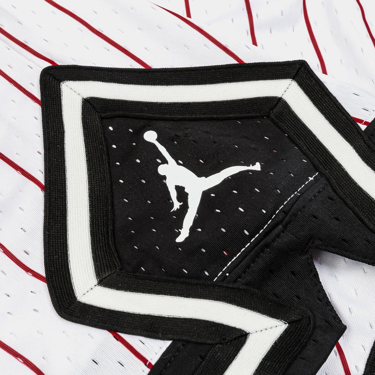 Jordan Dri Fit Striped Diamond Shorts Grade School Shorts White Black ...