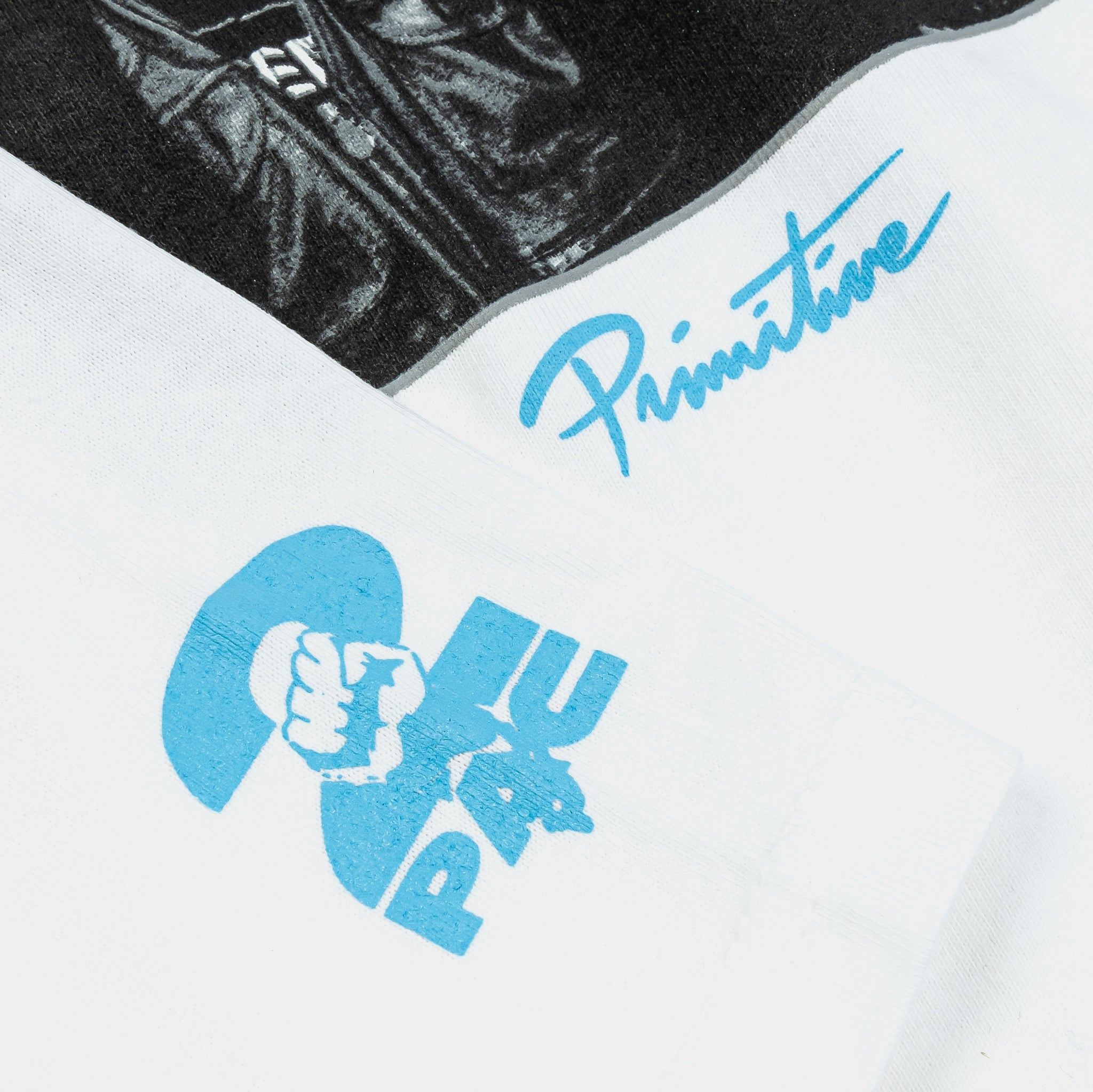 Primitive Tupac Icon 2 Mens Short Sleeve Shirt White Blue PAPHO2468-BLU ...