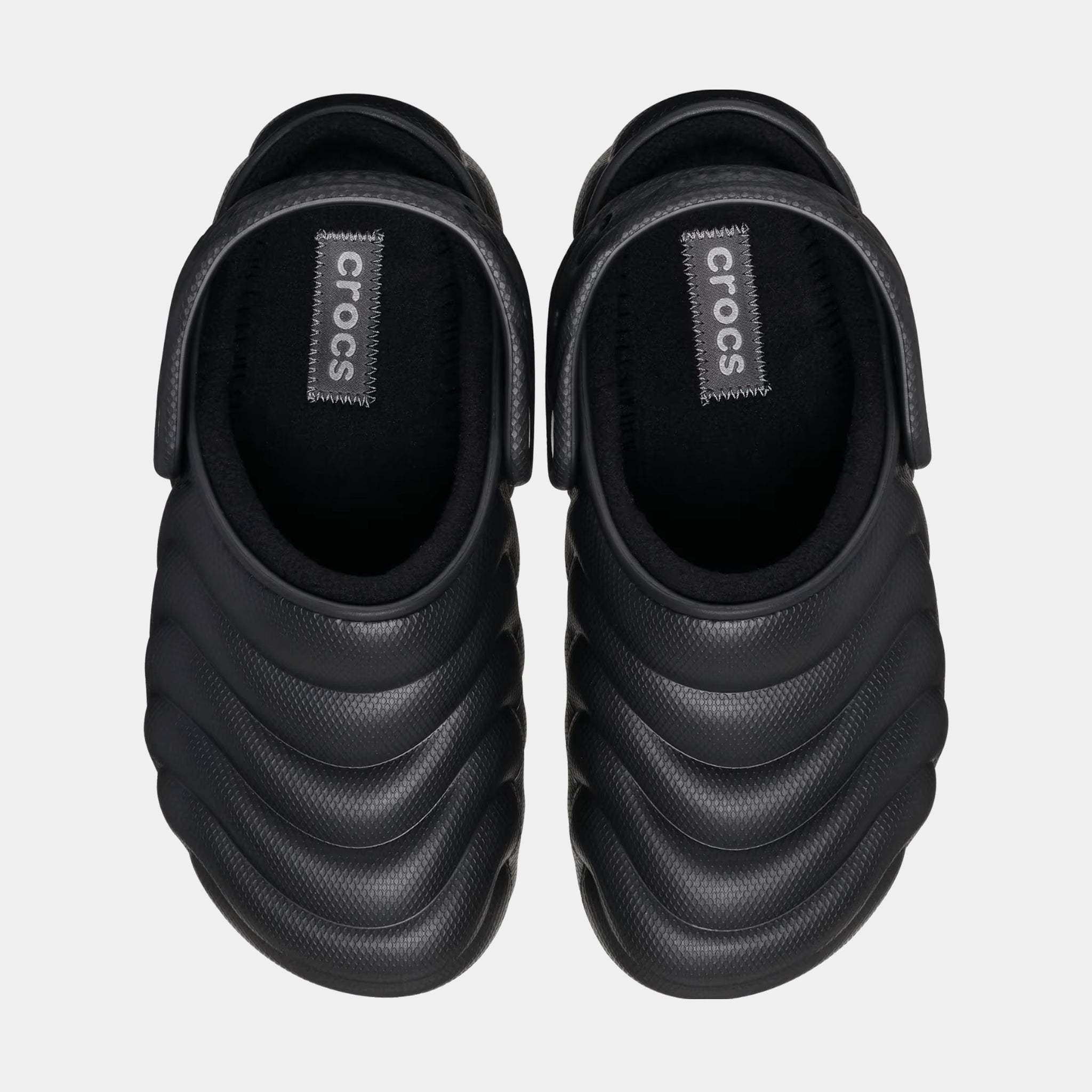 Crocs Classic Lined Overpuffed Clog Mens Sandals Black Final Sale ...