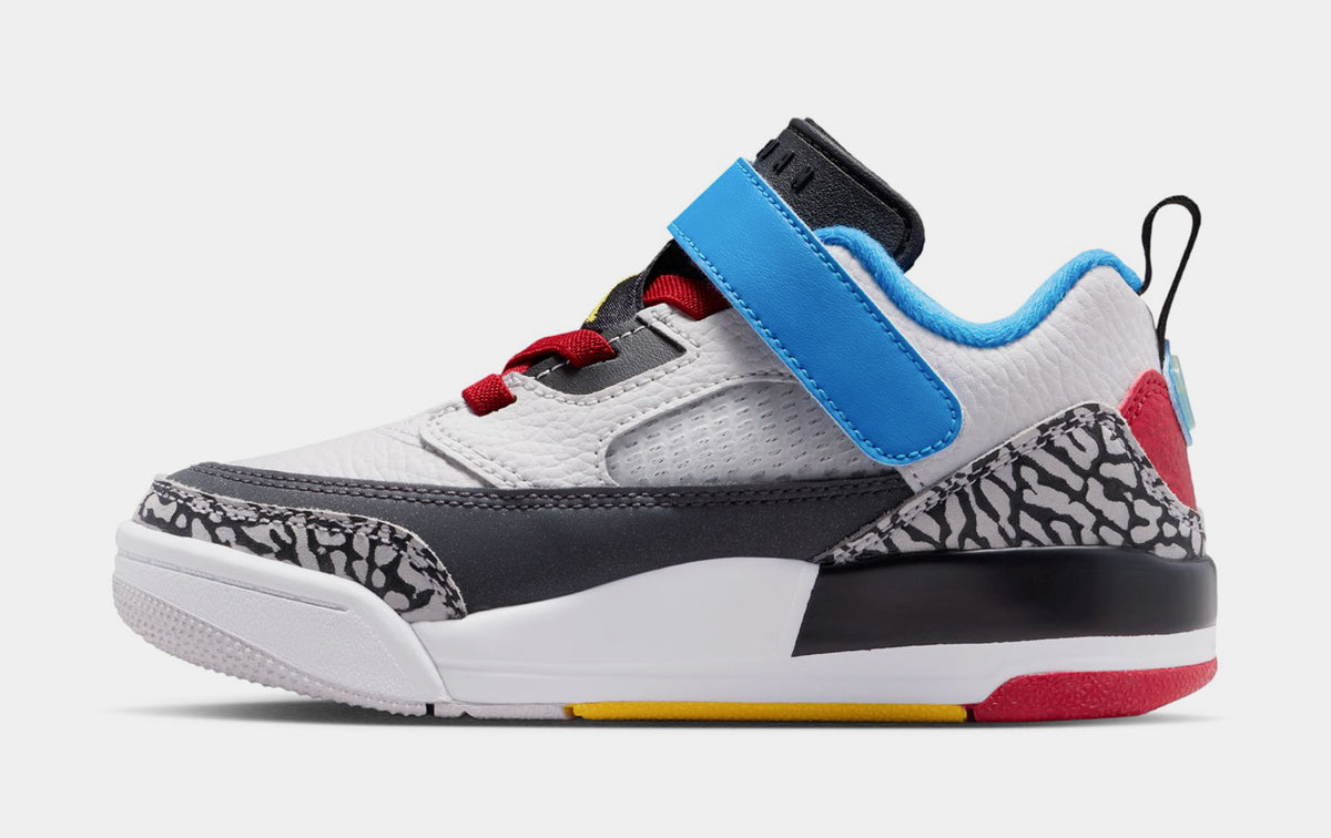 Jordan Spizike Low SE Preschool Lifestyle Shoes Neutral Grey Surf Blue ...