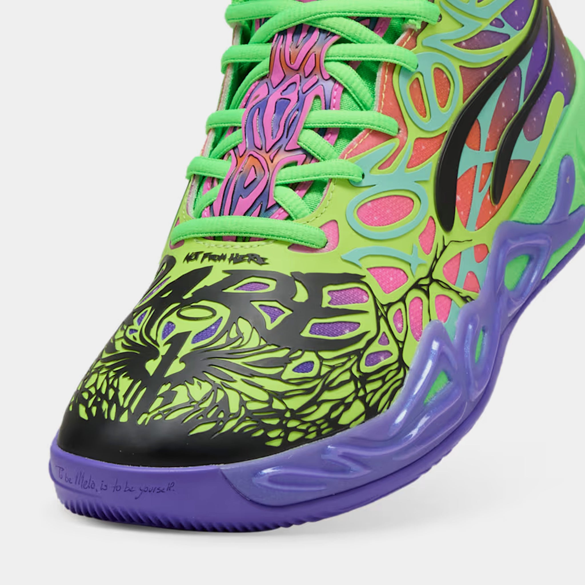 PUMA Puma x LaMelo Ball MB.04 Be You Mens Basketball Shoes Green Purple ...