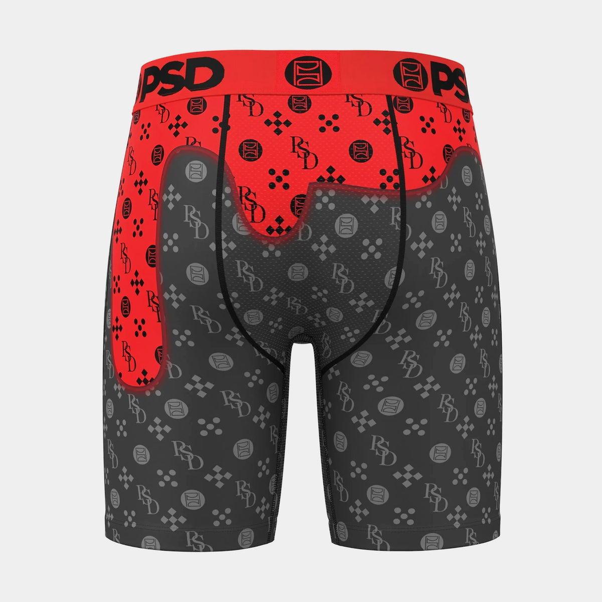 Psd Lux Drip Mens Boxers Grey Red 324180037 – Shoe Palace