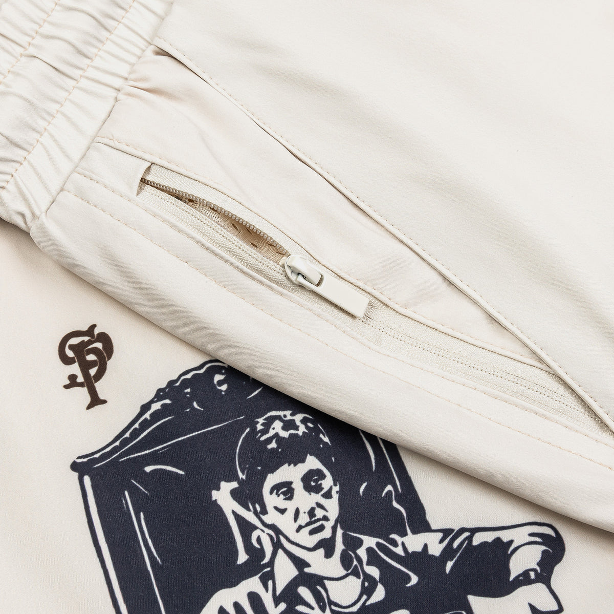 Shoe Palace SP x Scarface Icon Hybrid Mens Shorts Beige Taupe SFHS607 ...