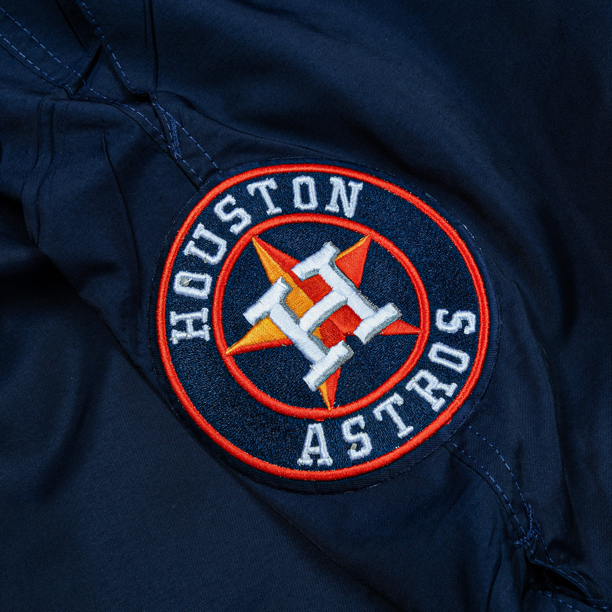 Pro Standard Houston Astros Team Badge Woven Mens Shorts Blue White ...