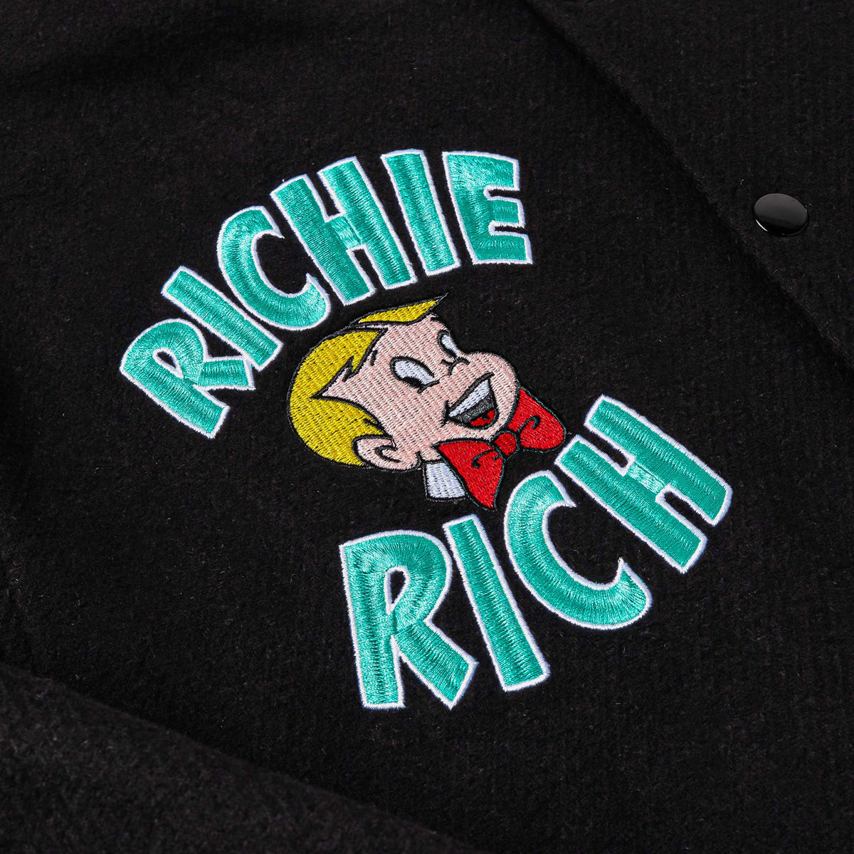 Shoe Palace SP x Richie Rich Get Money Varsity Mens Jacket Black Teal ...