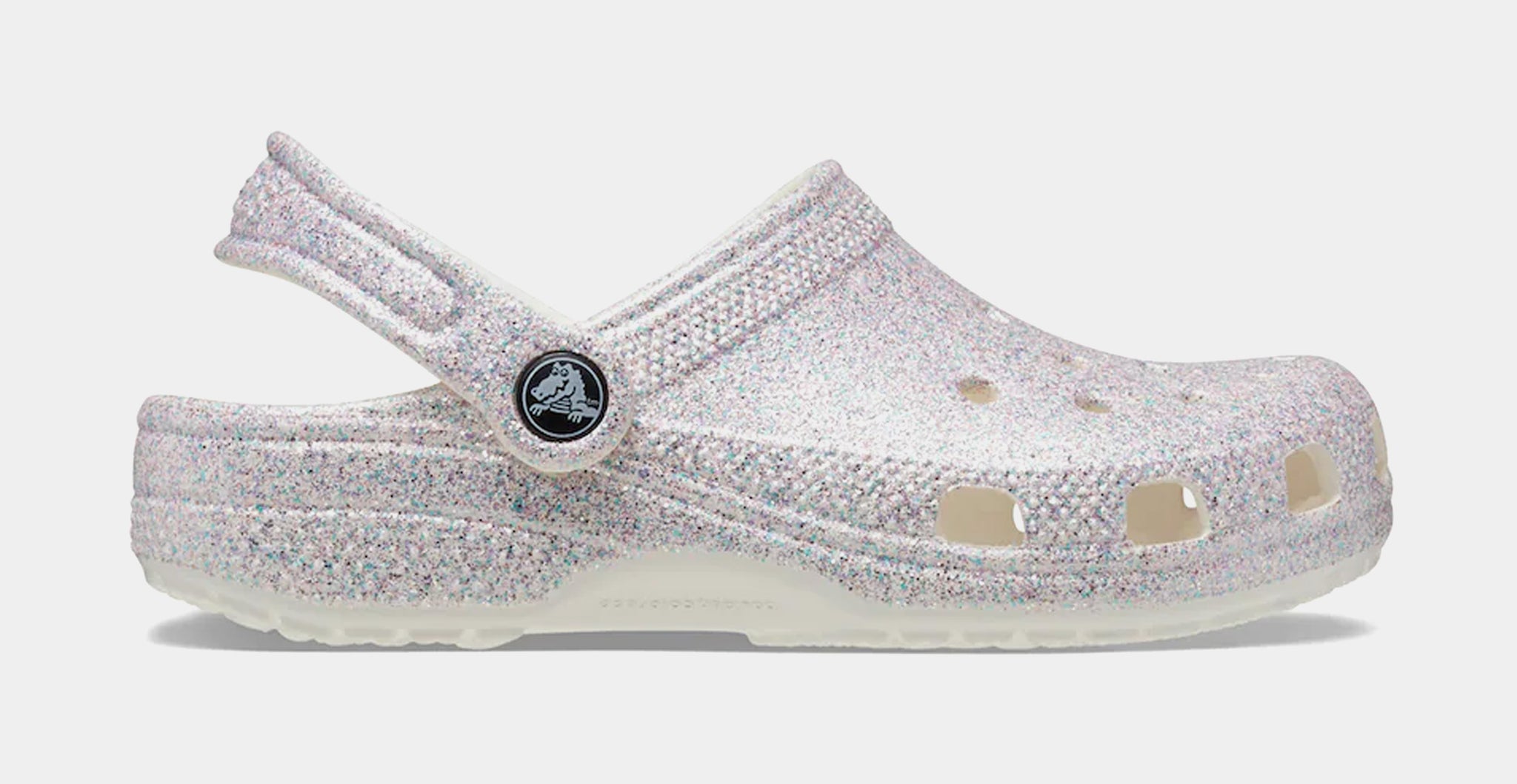 Crocs Classic Clog Glitter Infant Toddler Sandals Silver 206992-9DI ...