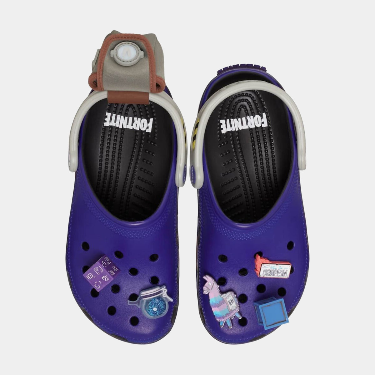 Crocs Classic Clog Fortnite Battle Bus Mens Sandals Purple Grey 210495 ...
