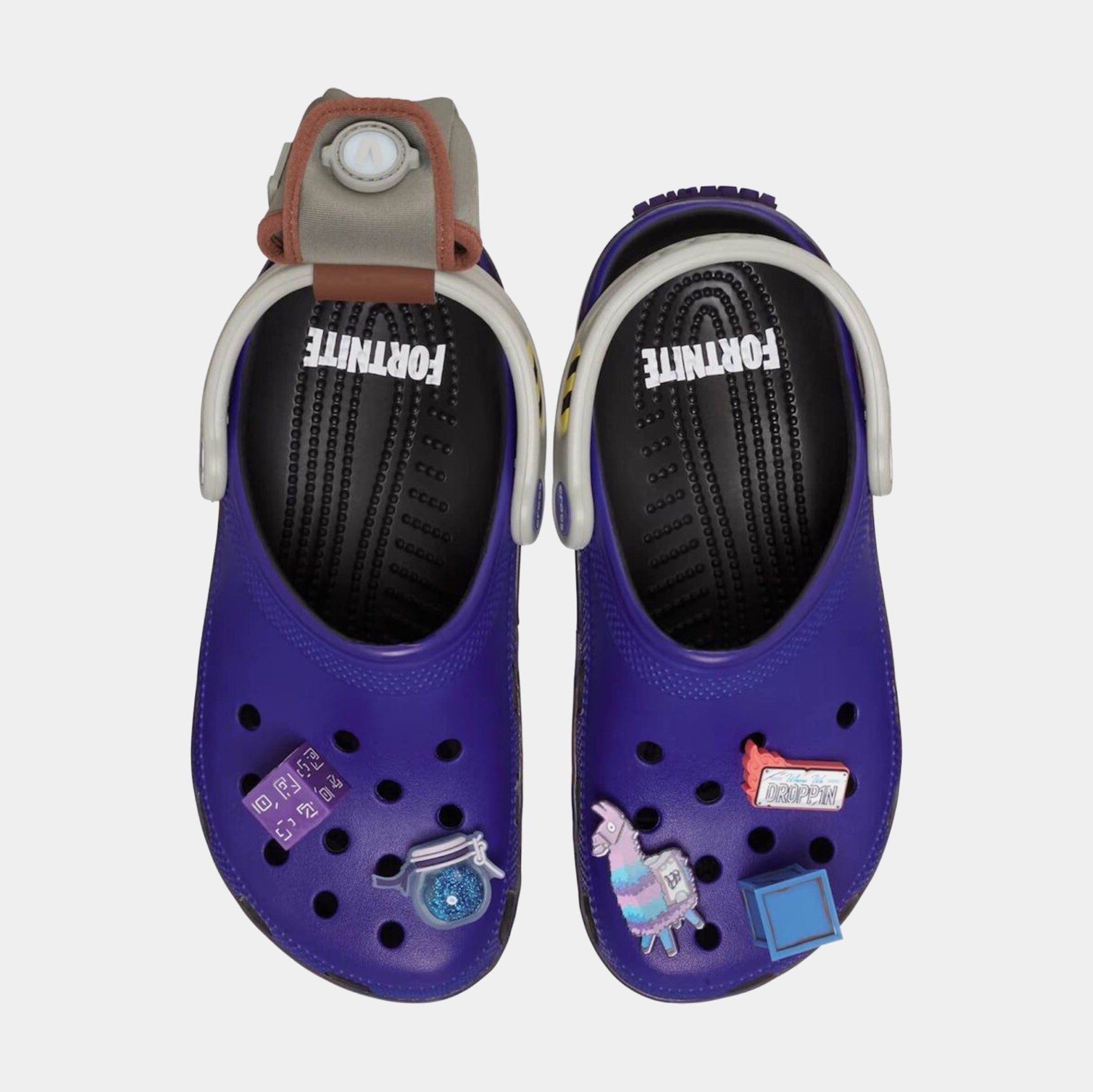 Crocs Classic Clog Fortnite Battle Bus Mens Sandals Purple Grey 210495 ...