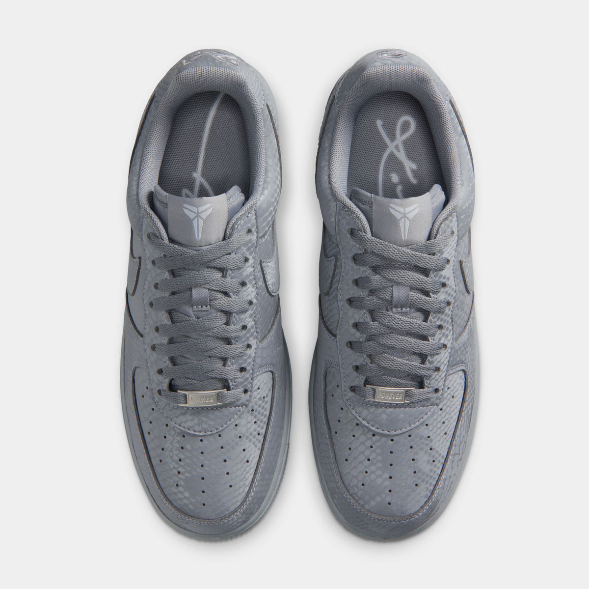 Nike Kobe Air Force 1 Low Cool Grey Mens Lifestyle Shoes Cool Grey Wolf ...