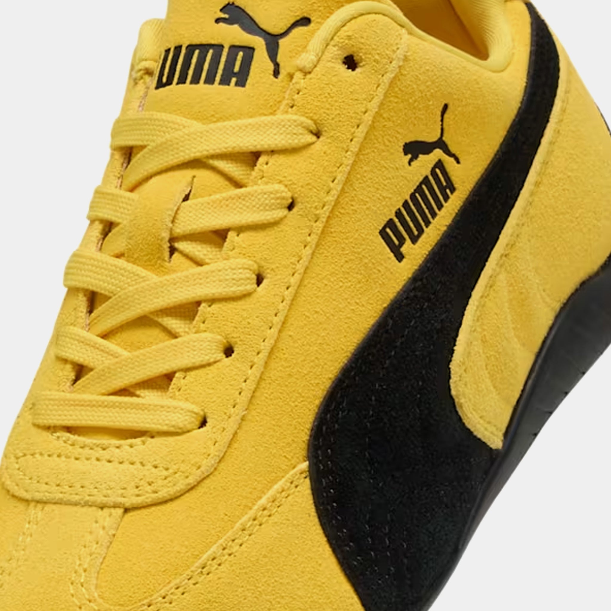 PUMA Speedcat OG Grade School Lifestyle Shoes Pelé Yellow Puma Black ...