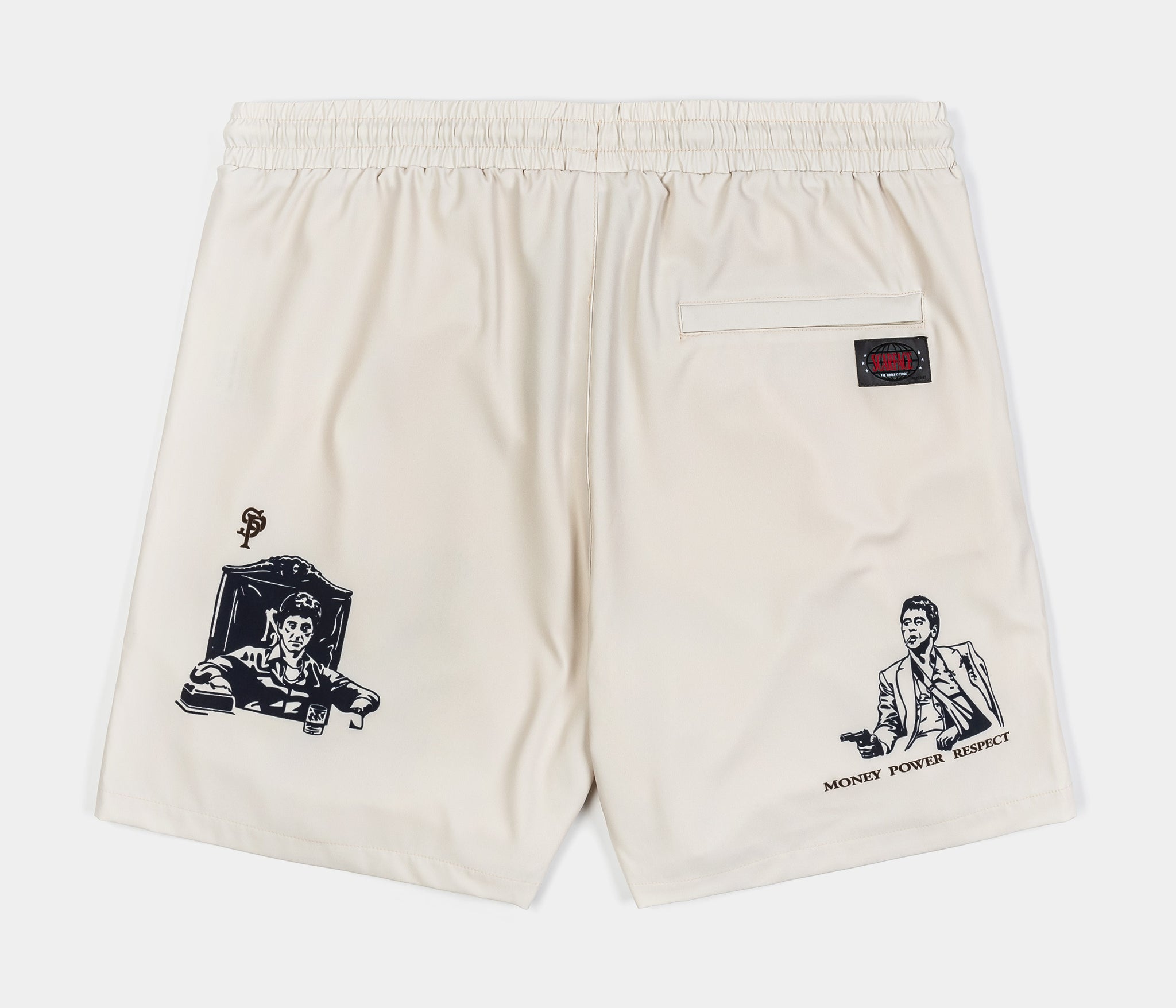 Shoe Palace SP x Scarface Icon Hybrid Mens Shorts Beige Taupe SFHS607 ...