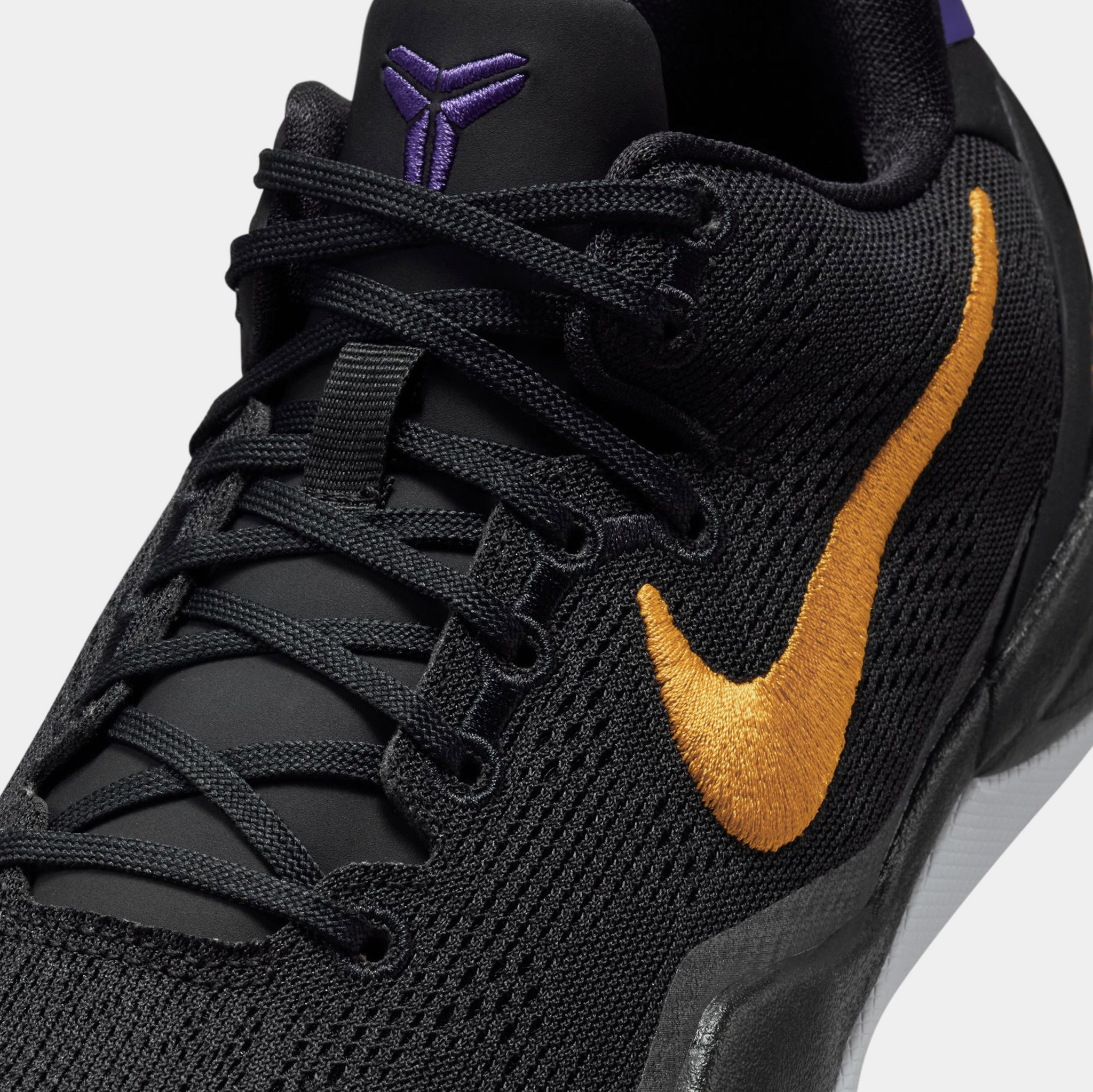 Nike Kobe VIII Grade School Basketball Shoes Black White University ...