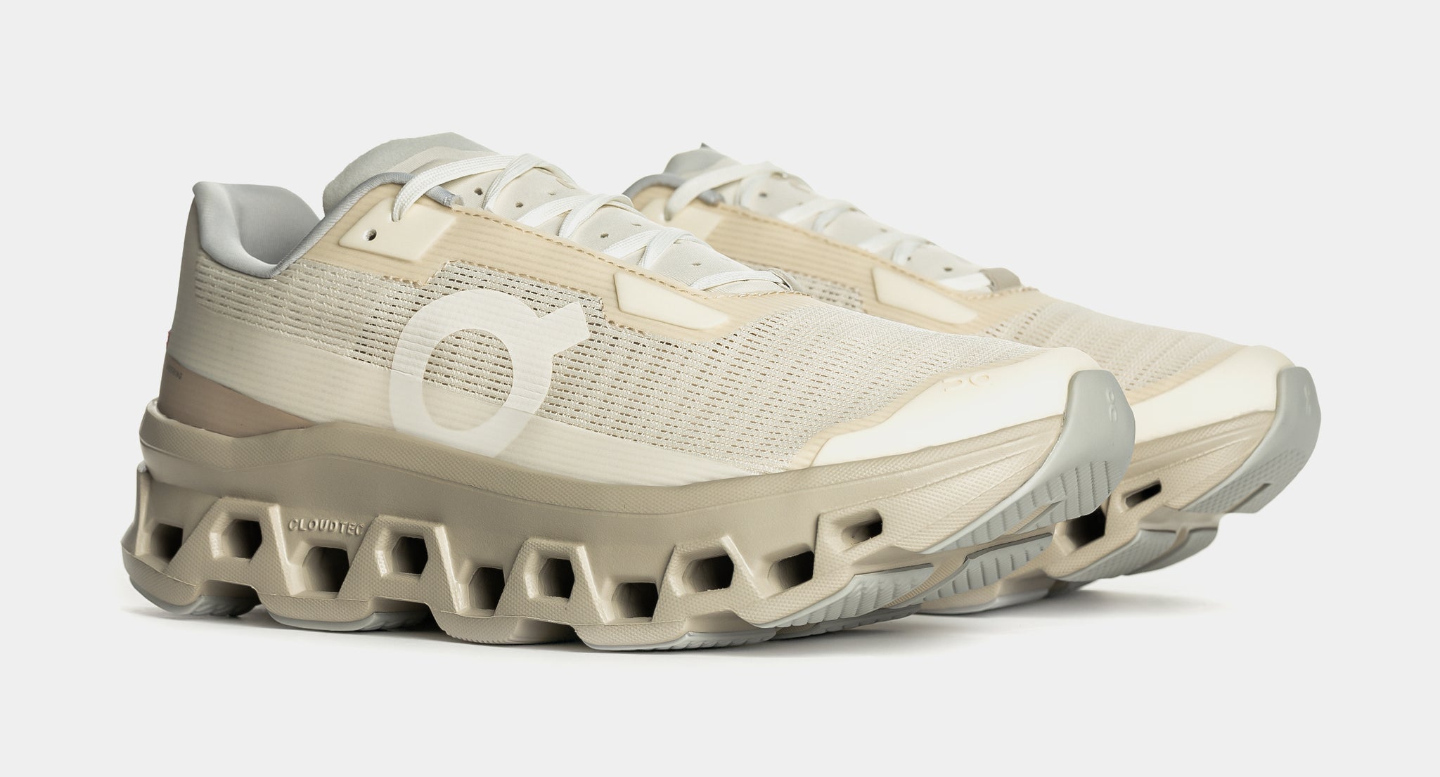 On Cloudmonster Void Mens Running Shoes White Beige 3MF10674179 – Shoe ...