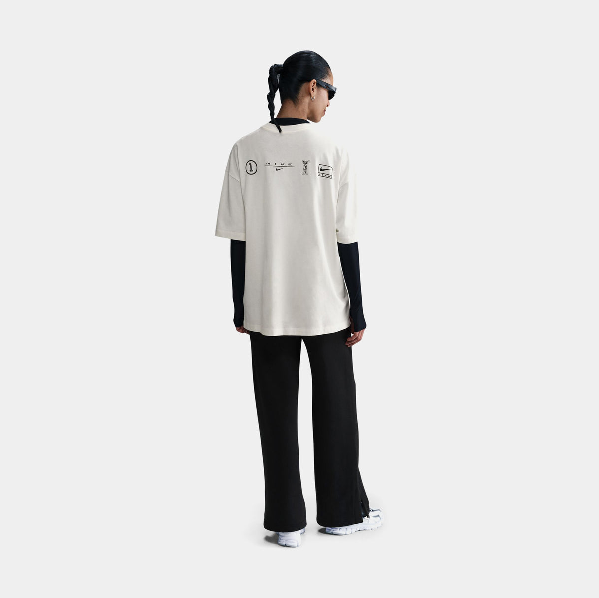 Nike NSW Street Oversized Womens Short Sleeve Shirt White HJ2993-133 ...