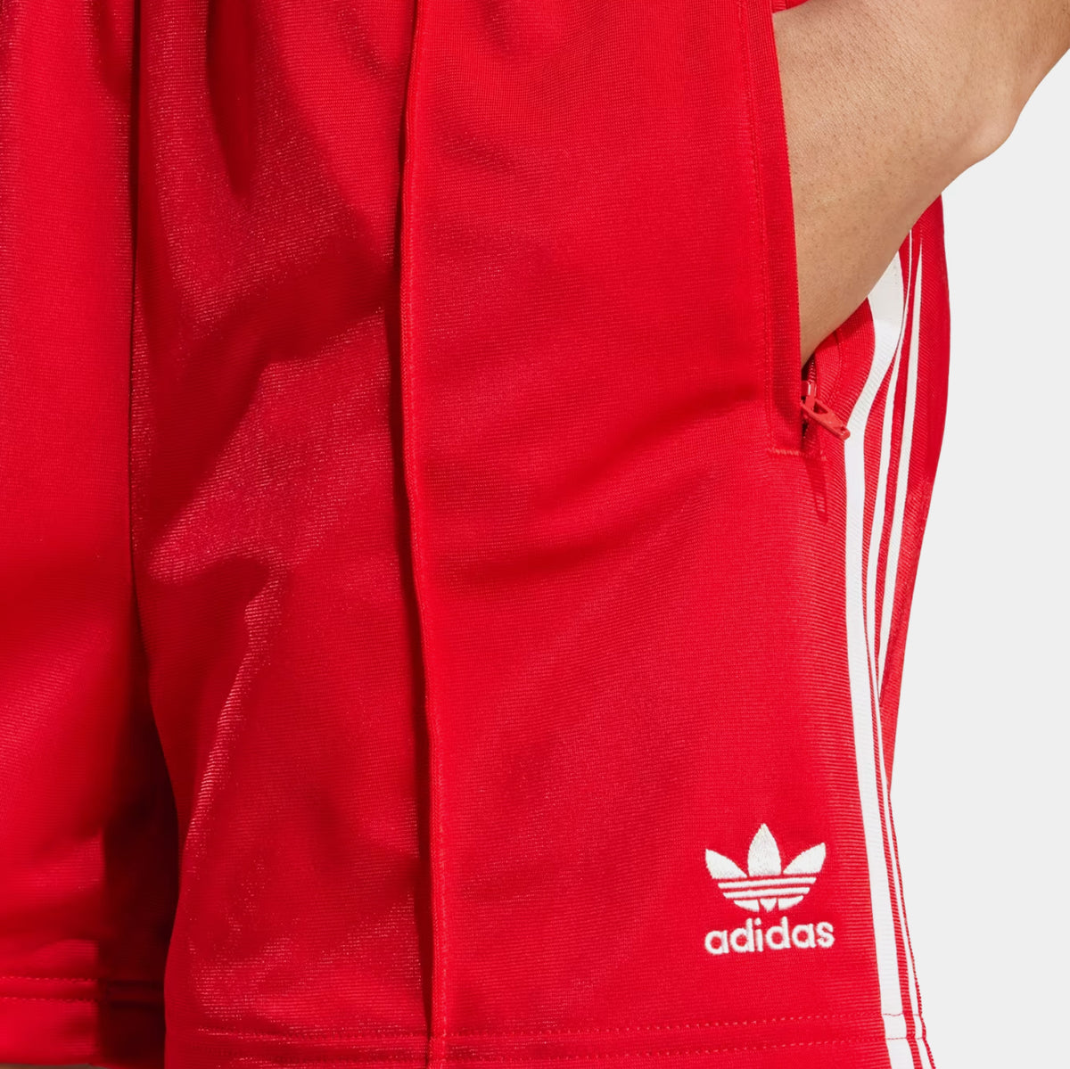 adidas Firebird Track Womens Shorts Better Scarlet White IY7207 – Shoe ...