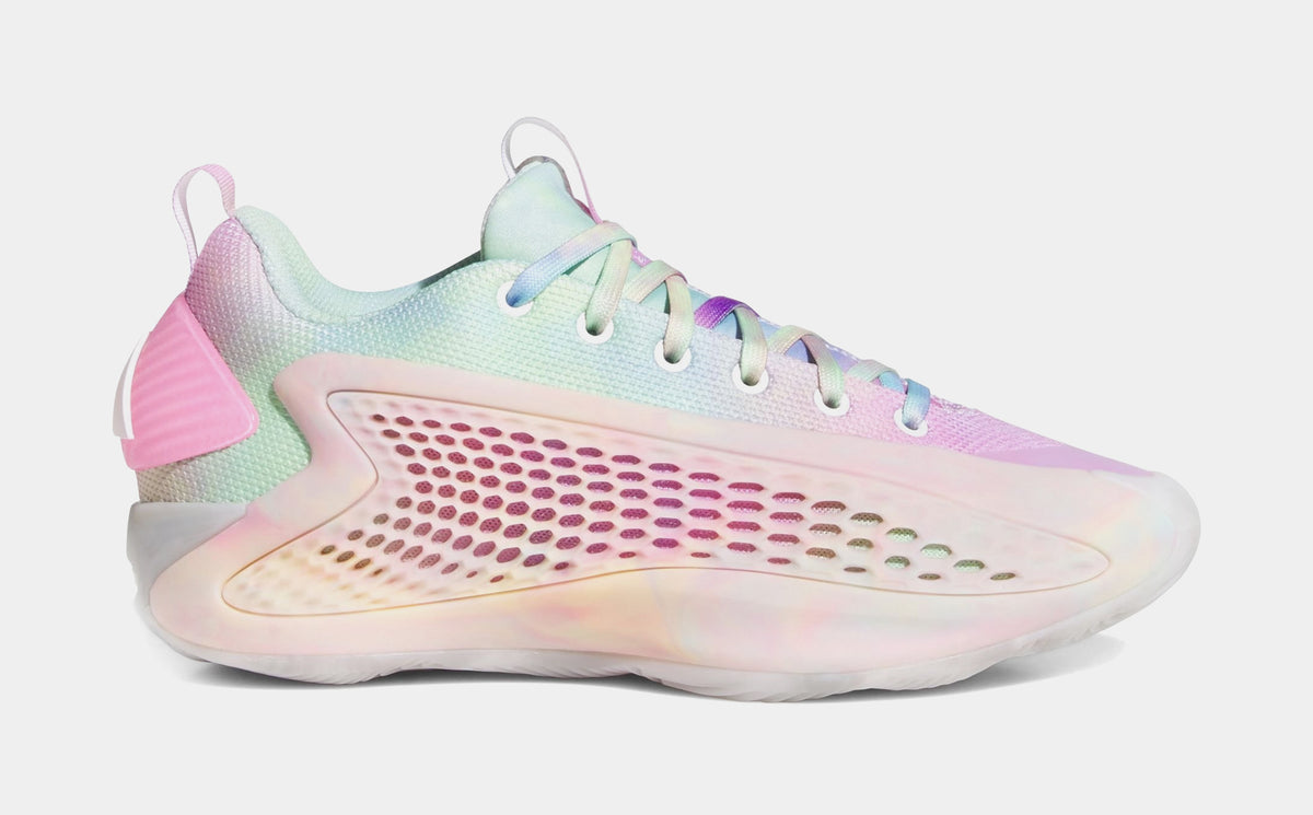 adidas Anthony Edwards 1 Low 3SSB Mens Lifestyle Shoes Cloud White Acid ...