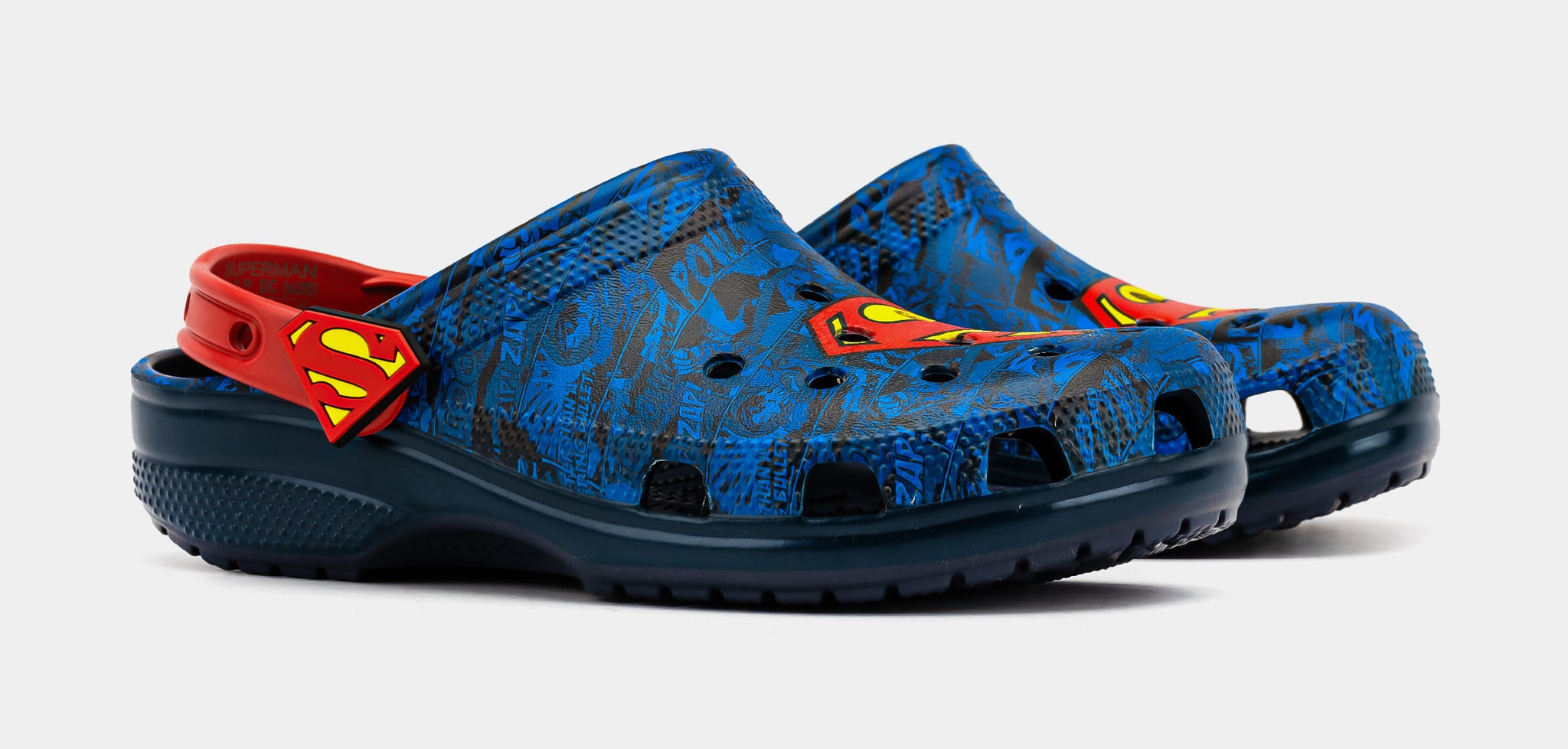Crocs Superman Classic Clog Mens Sandals Blue Red 211131-90H – Shoe Palace