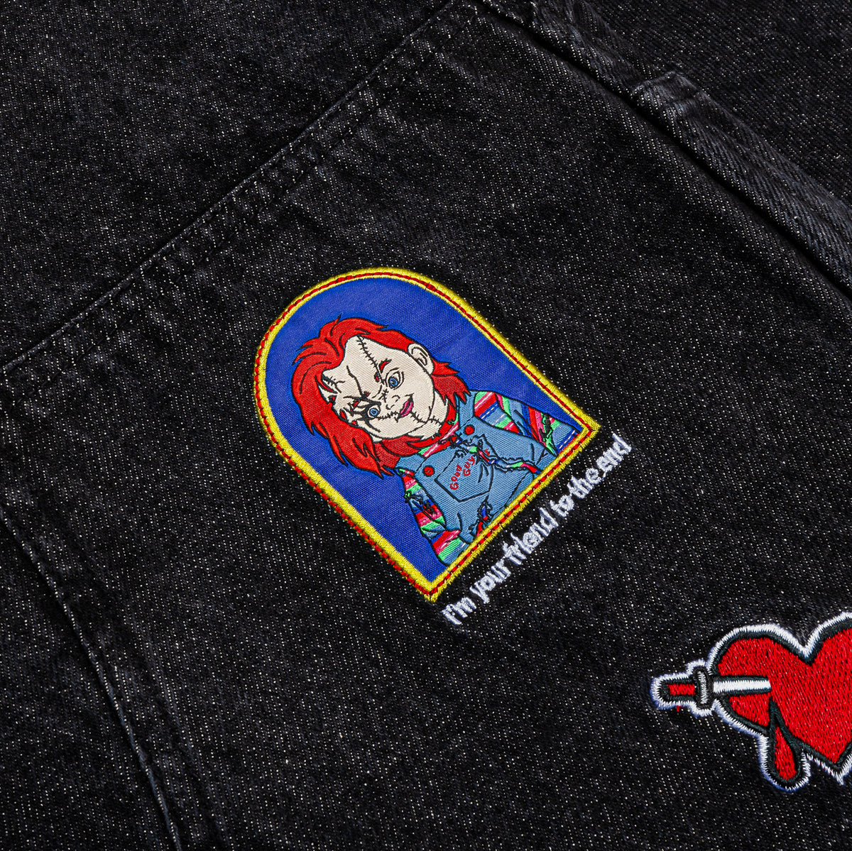 Shoe Palace SP x Chucky Good Guys Double Knee Mens Pants Black Red ...