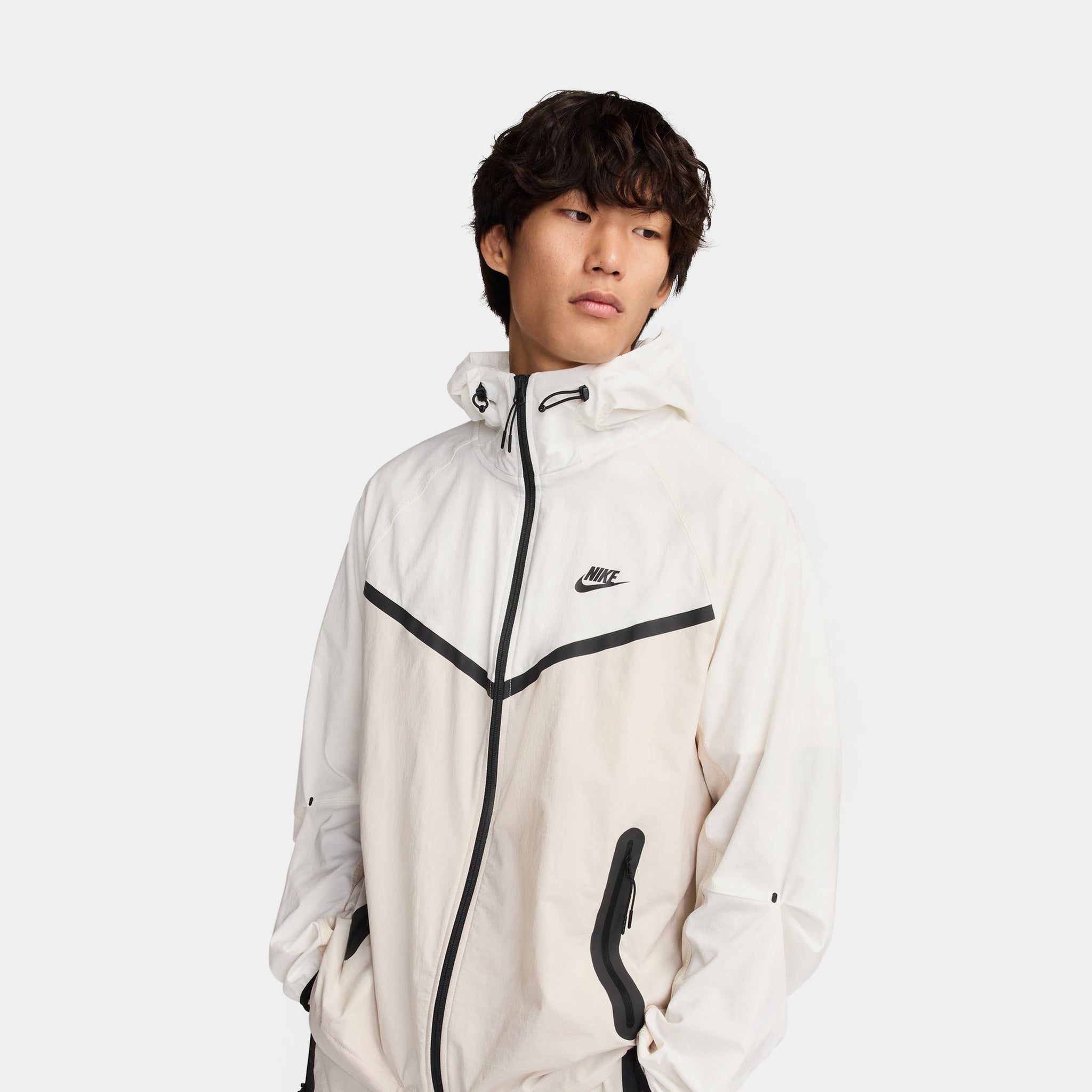 Nike NSW Tech Fleece Full Zip Mens Hoodie Light Orewood Brown Sail ...