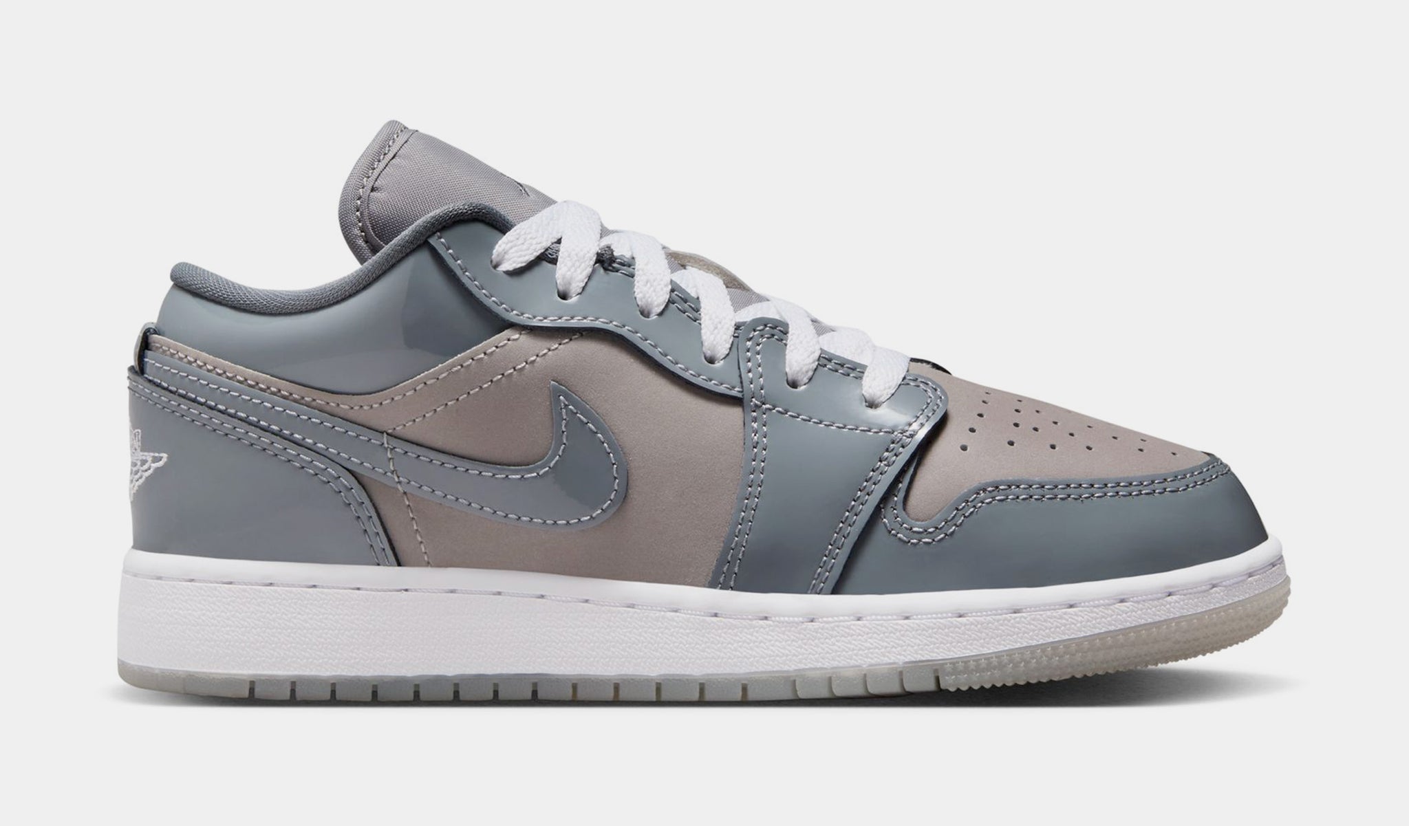 Jordan Air Jordan 1 Low SE Grade School Lifestyle Shoes Grey Taupe ...