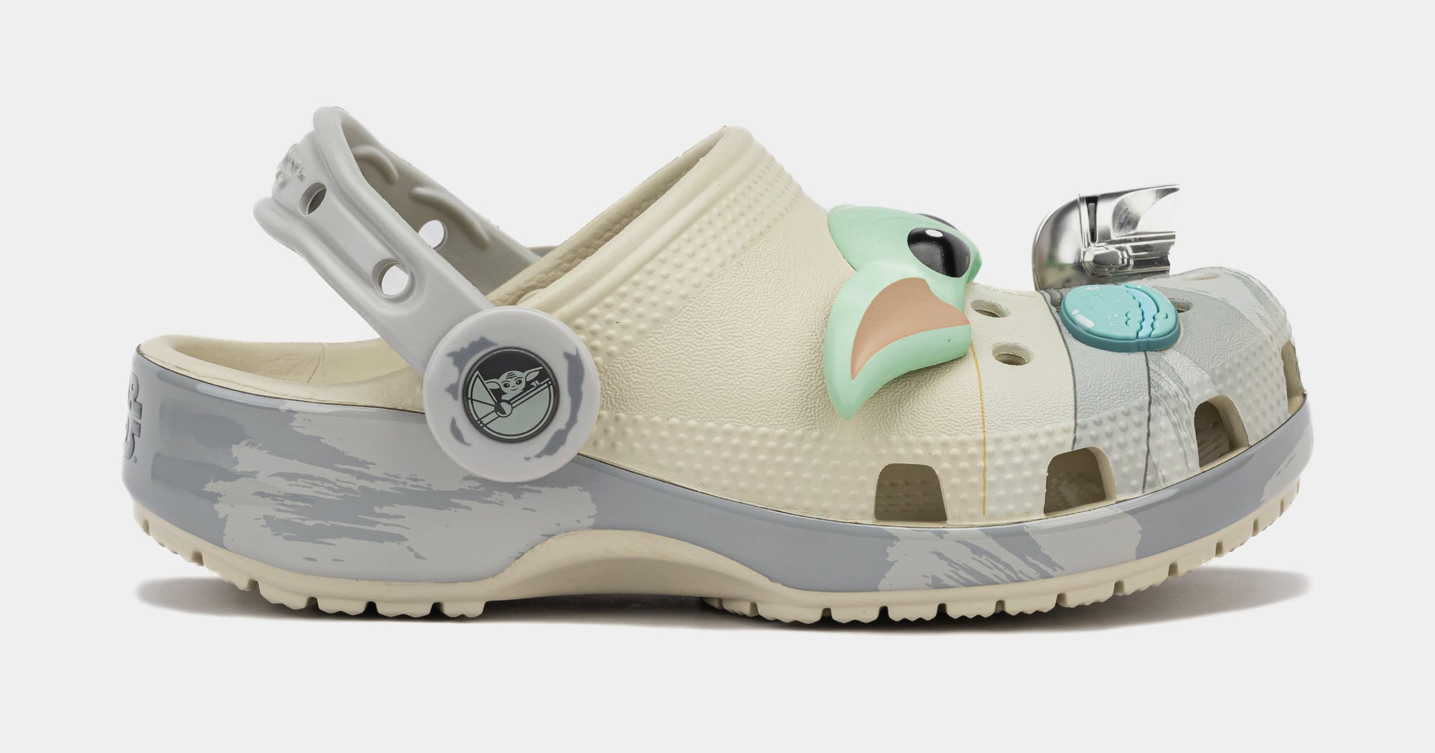 Crocs Star Wars Grogu Classic Clog Grade School Sandals Beige Green ...