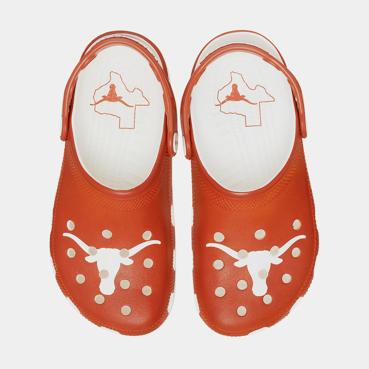 Crocs Classic Clog University Of Texas Mens Sandals White Orange 209584 ...