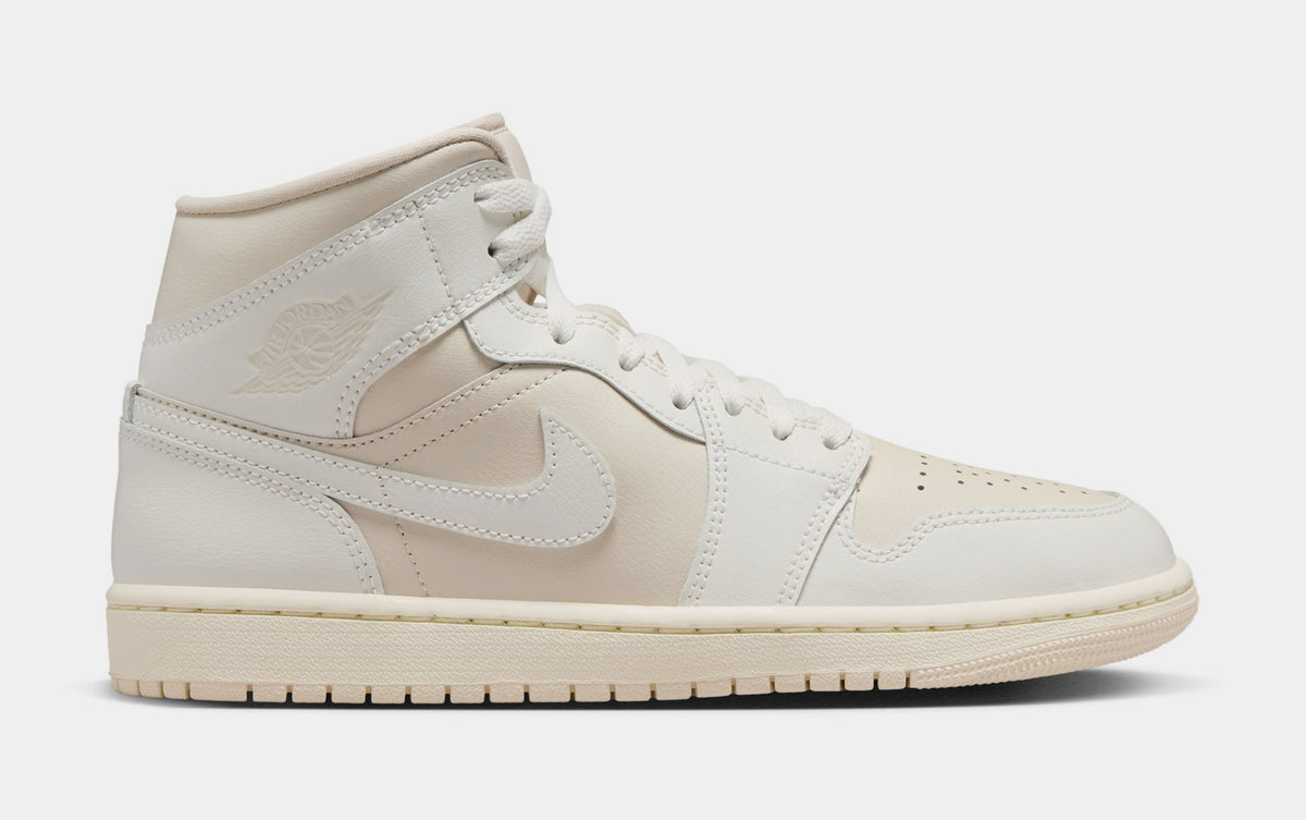 Jordan Air Jordan 1 Retro Mid Sail Womens Lifestyle Shoes Legend Light ...