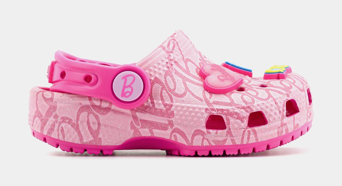 Crocs Mattel Barbie Classic Clog Infant Toddler Sandals Pink 211407-90H ...