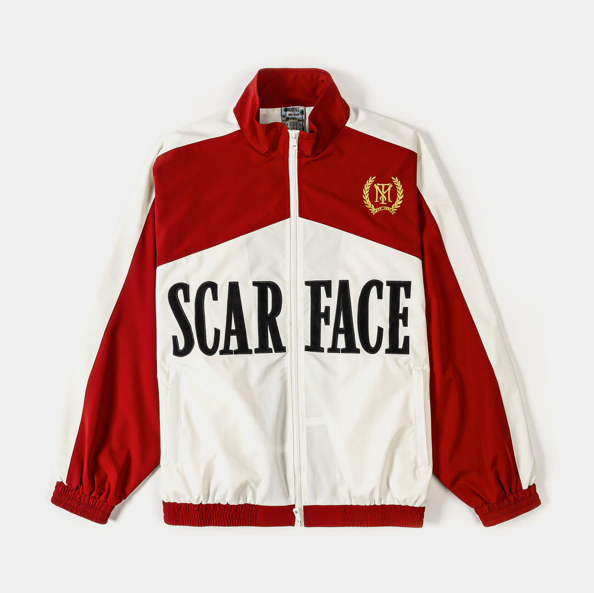 Shoe Palace SP x Scarface Crest Track Mens Jacket Red White SFTJ701 ...