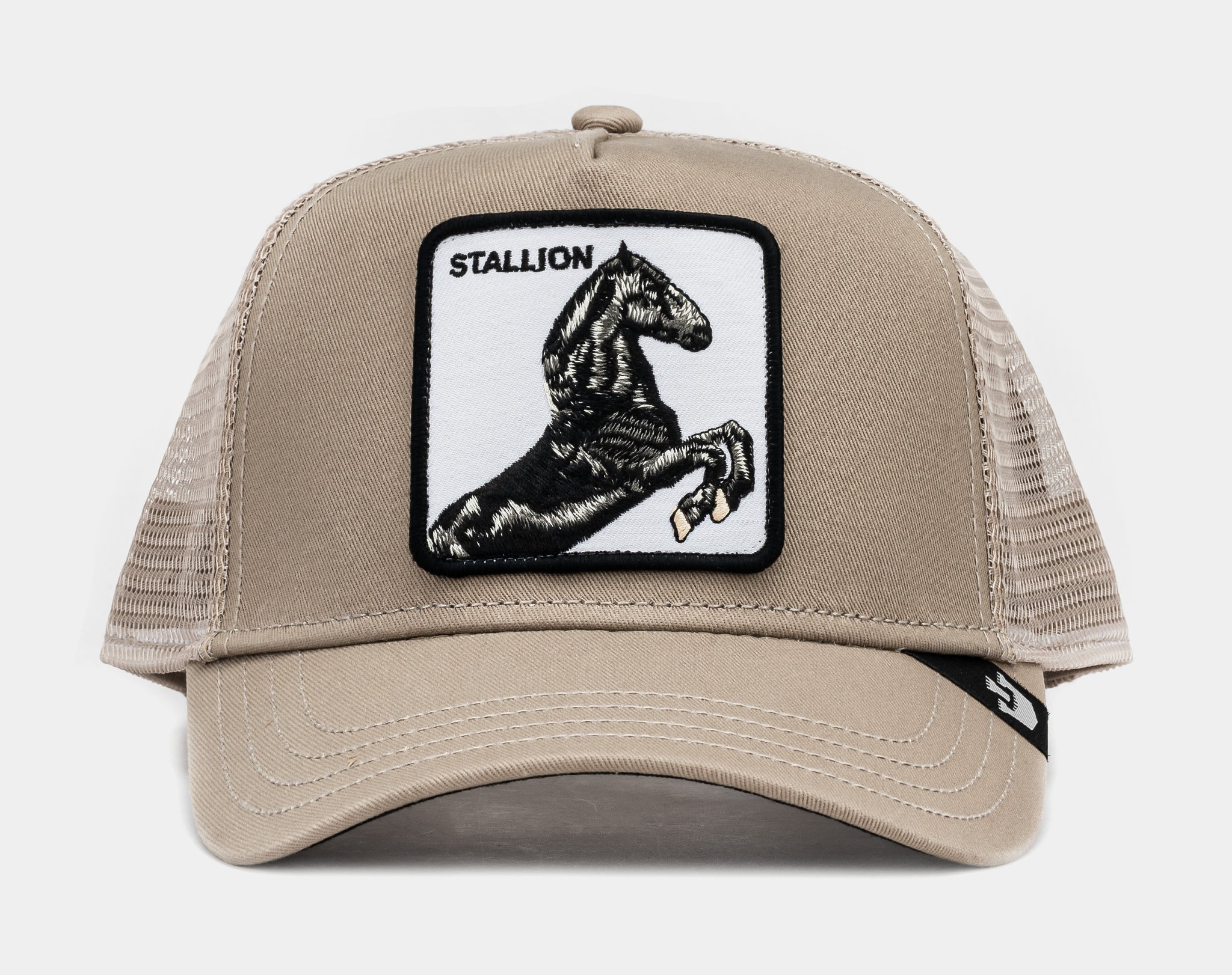 Goorin Bros Stallion 14x14 Trucker Mens Hat Khaki Black 101-0393-KHA ...