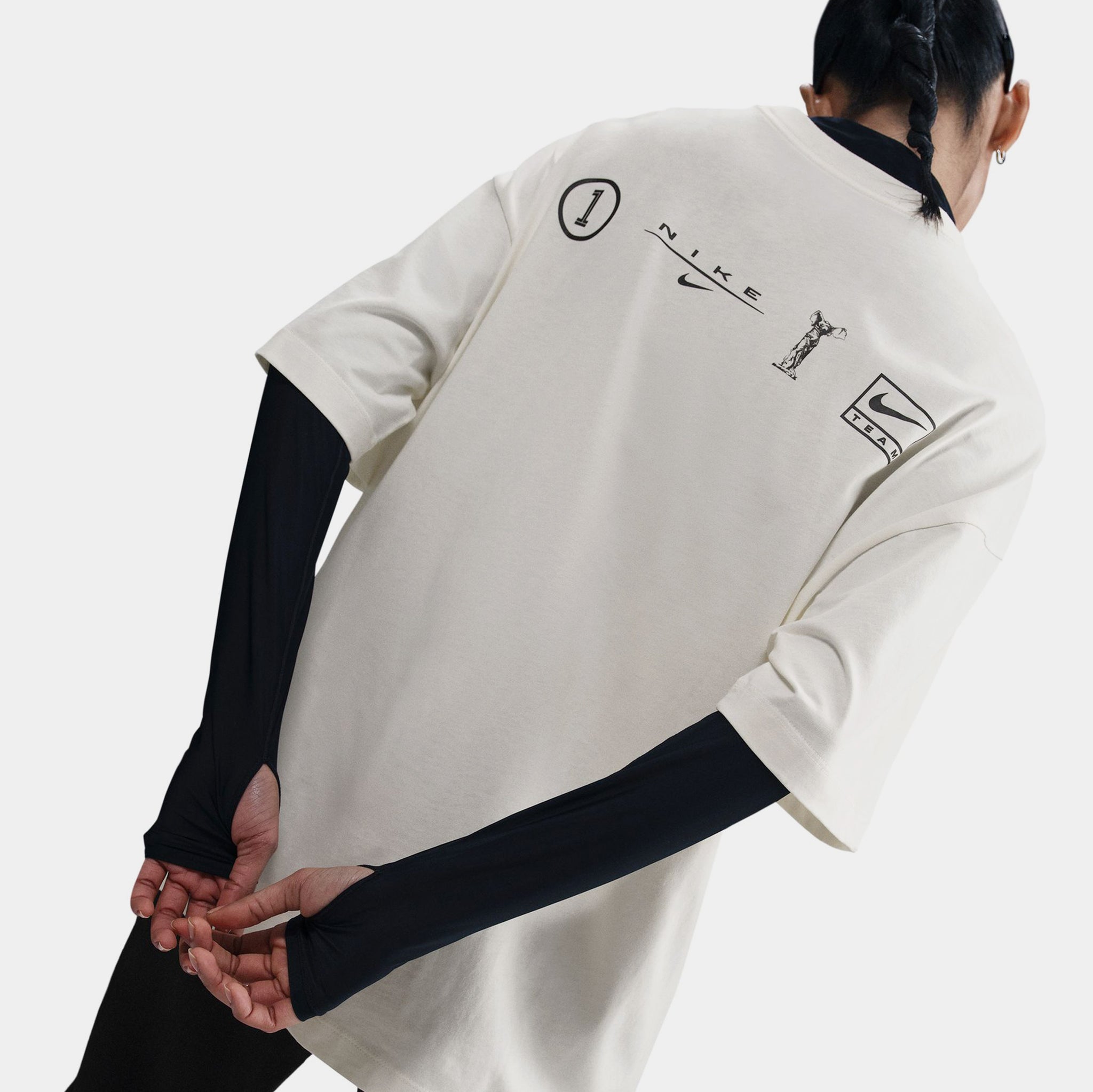 Nike NSW Street Oversized Womens Short Sleeve Shirt White HJ2993-133 ...