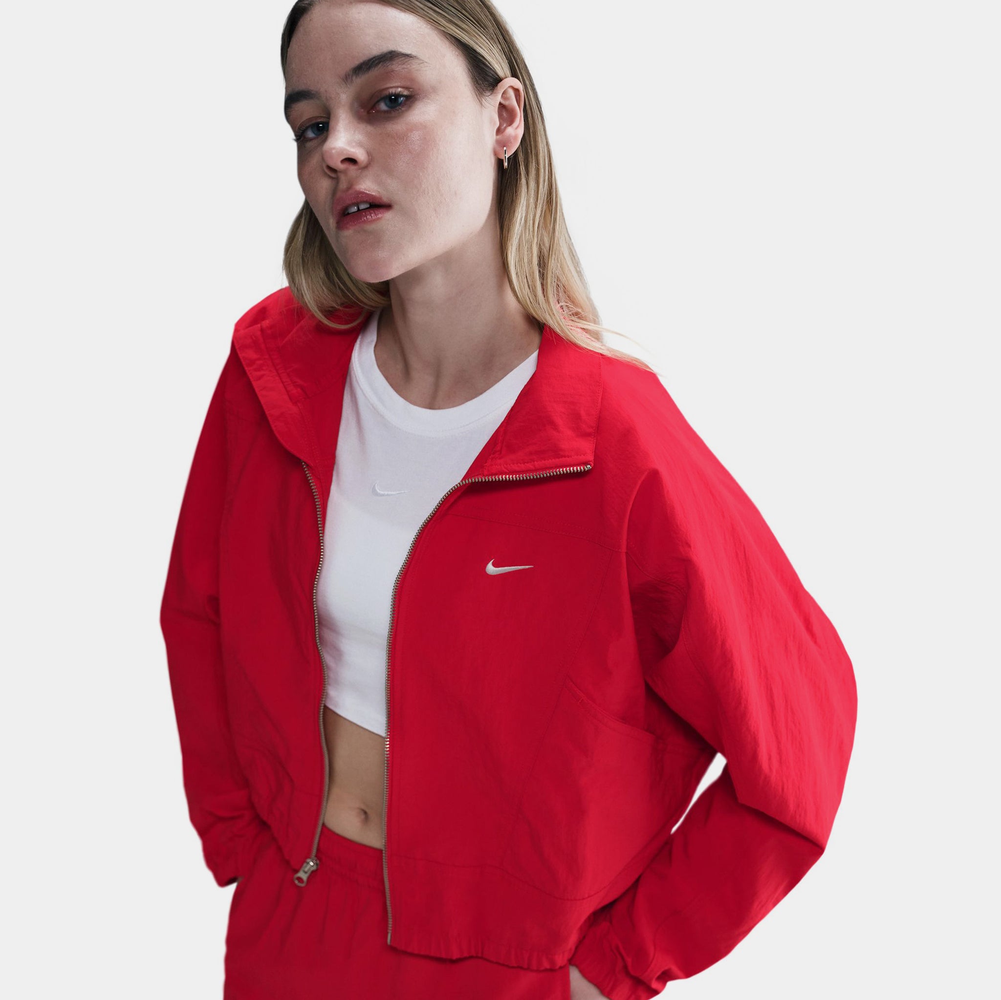 nike red logo jacket