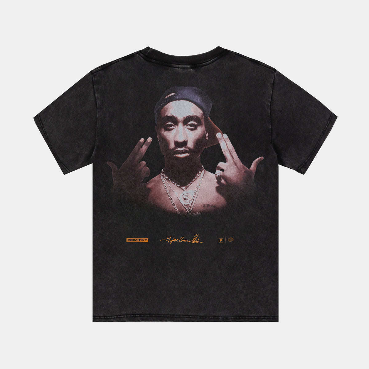 Primitive Tupac Stay Up Here Mens Short Sleeve Shirt Black Brown ...