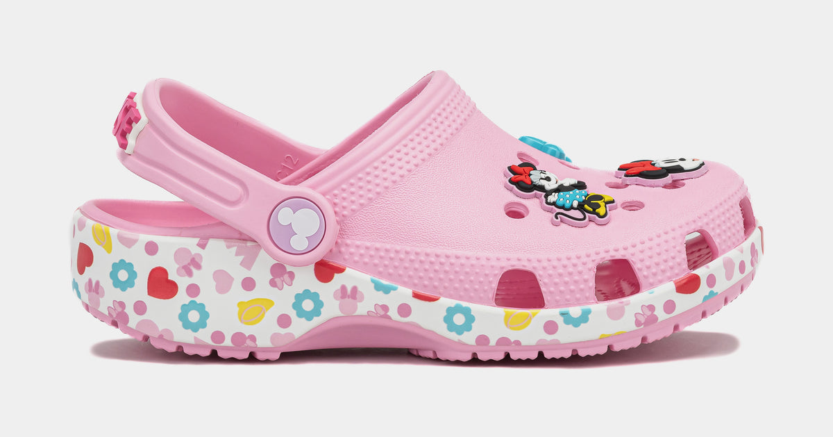 Crocs Disney Minnie Mouse Classic Clog Preschool Grade School Sandals ...