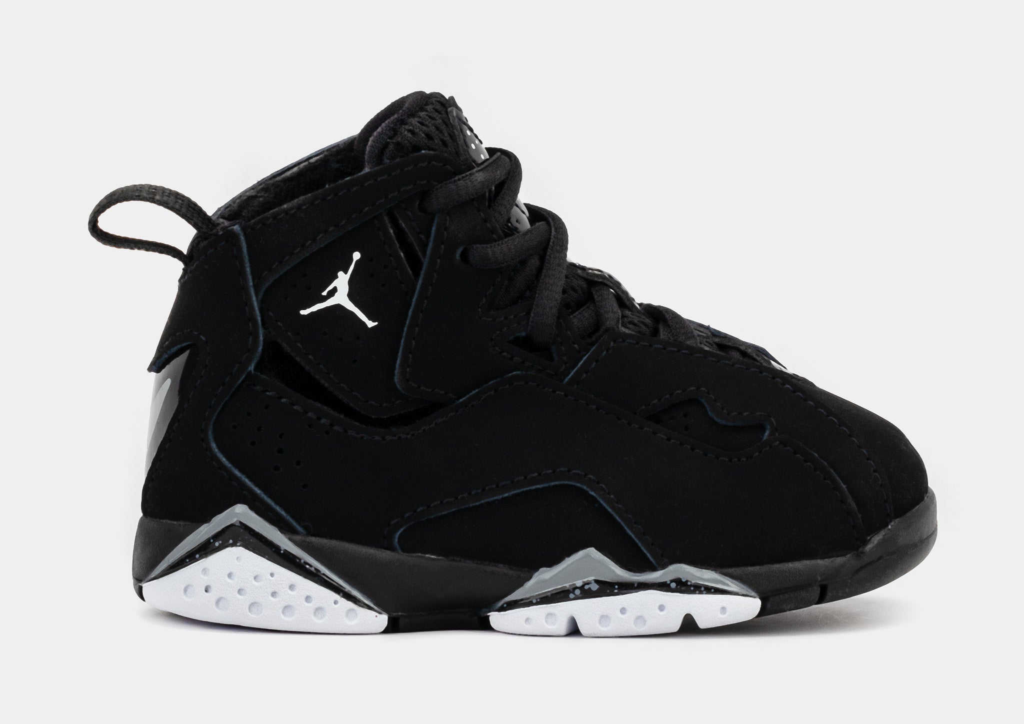 Jordan True Flight Infant Toddler Basketball Shoes Black White 343797 ...