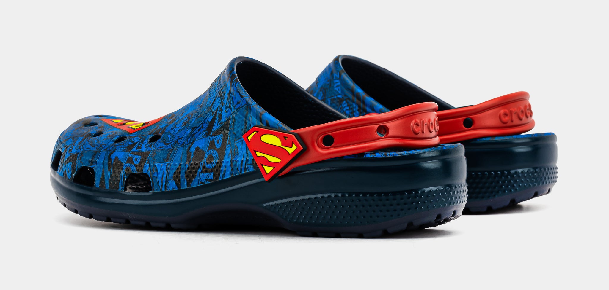 Crocs Superman Classic Clog Mens Sandals Blue Red 211131-90H – Shoe Palace