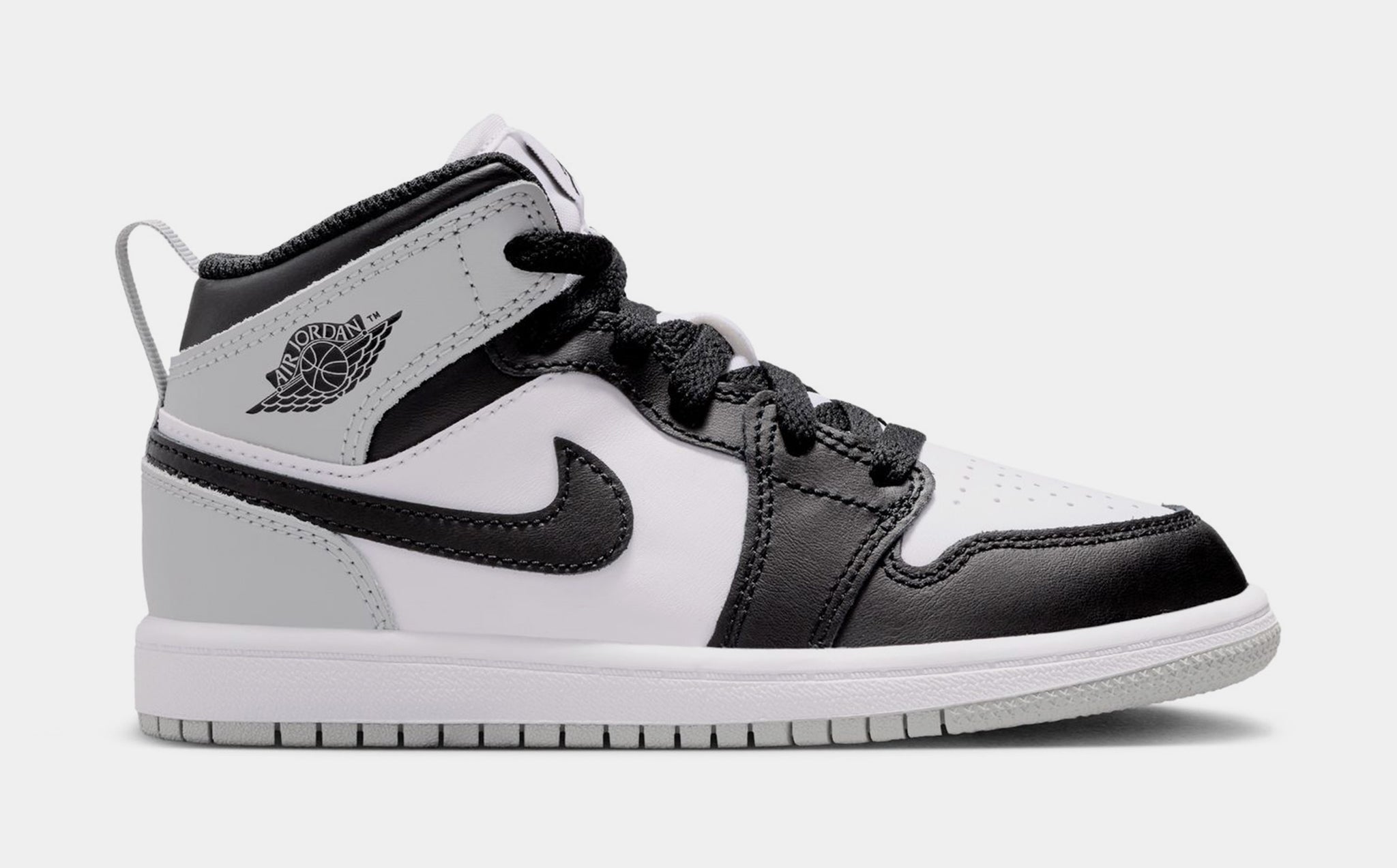 Jordan Air Jordan 1 Mid Preschool Lifestyle Shoes White Light Smoke ...