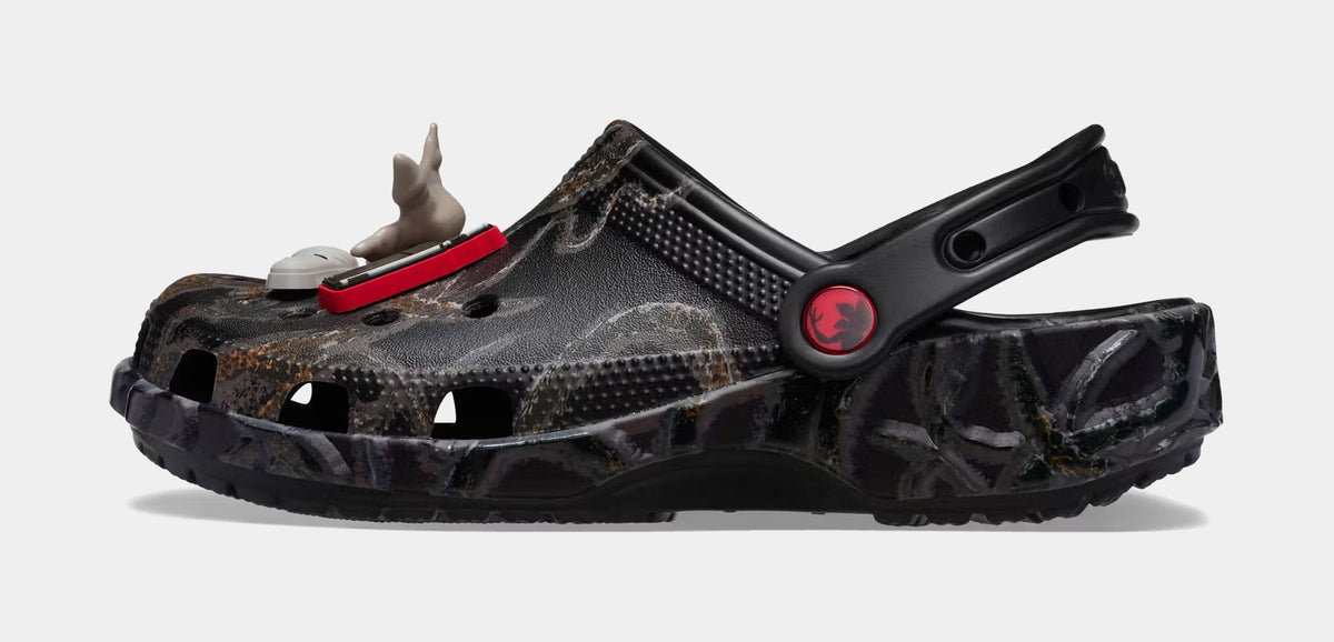 Crocs Stranger Things Classic Clog Mens Sandals Black Red 212074-90H ...