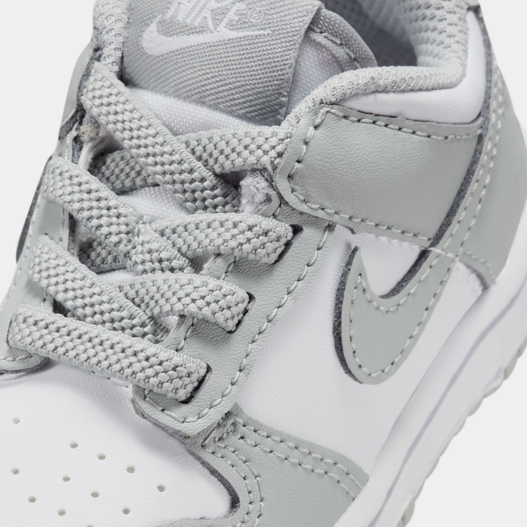 Nike Dunk Low Infant Toddler Lifestyle Shoes White White Light Smoke ...
