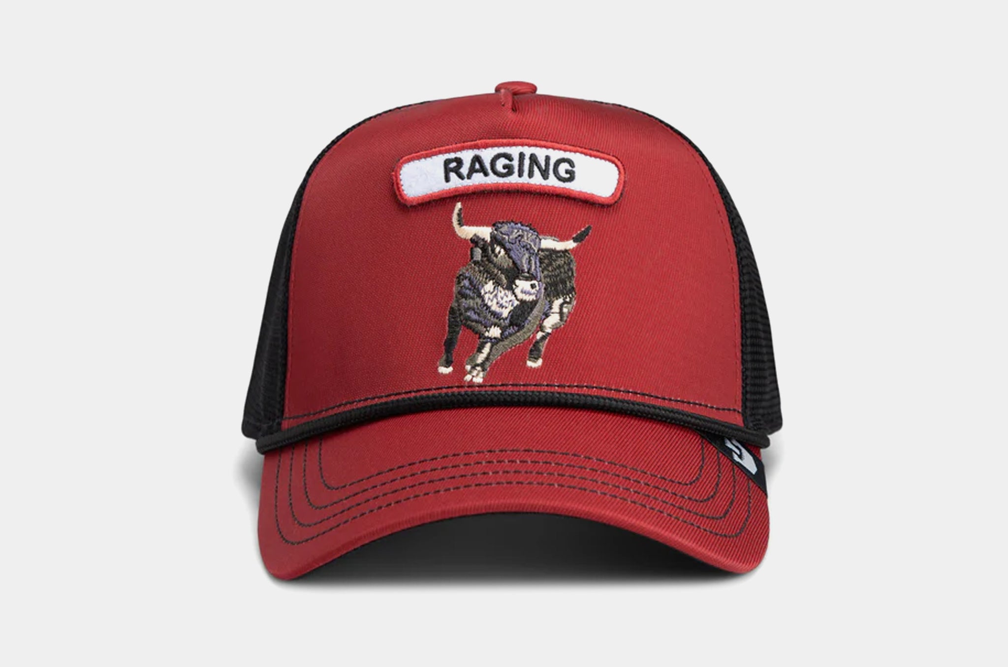 Goorin Bros GB2 Raging Bull Trucker Mens Hat Red Black 101-1651-RED ...
