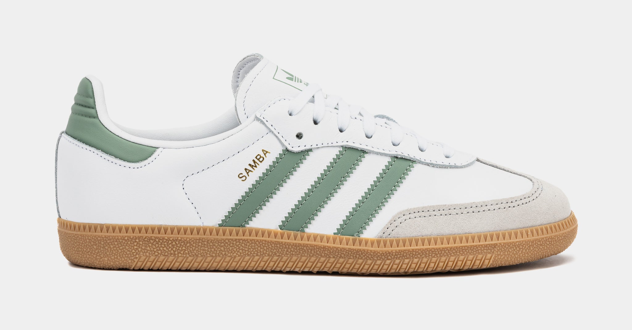 adidas Samba OG Grade School Lifestyle Shoes Cloud White Silver Green ...