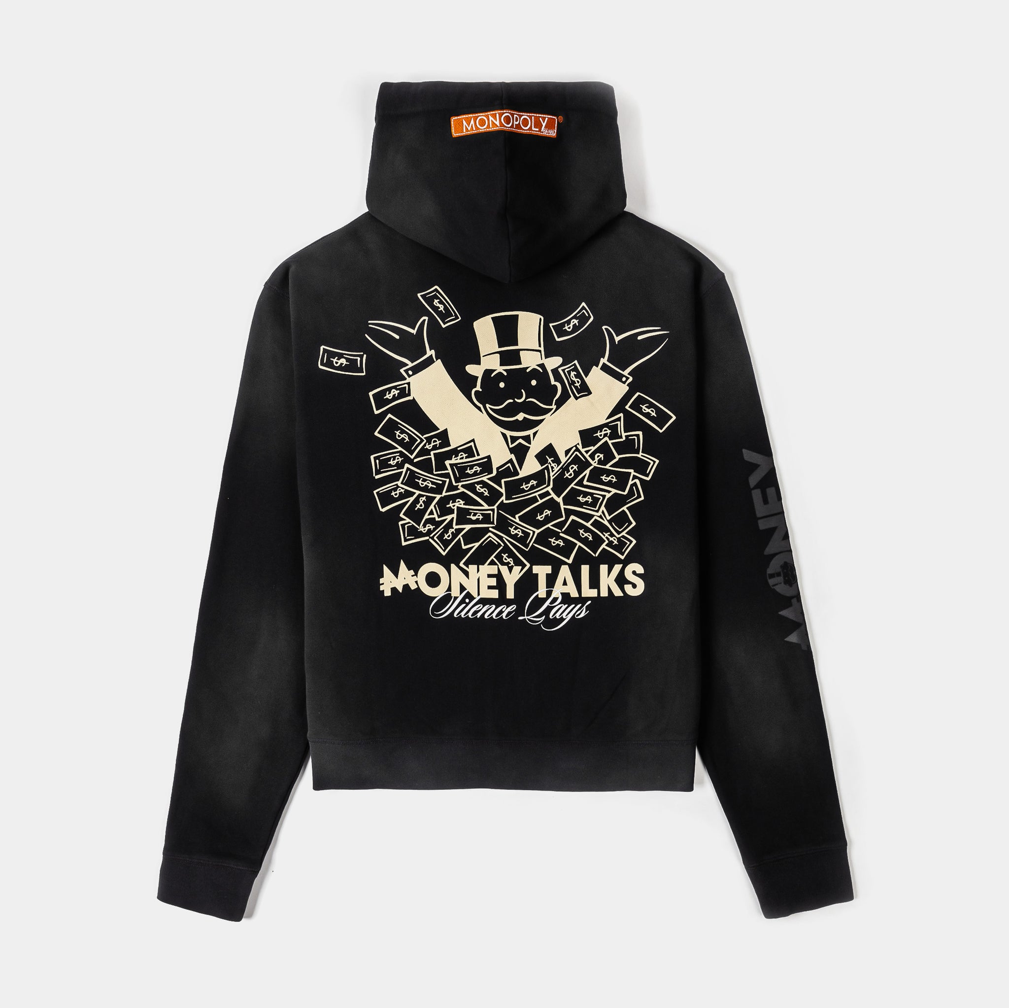 Shoe Palace SP x Monopoly Money Talks Washed Full Zip Mens Hoodie Black ...