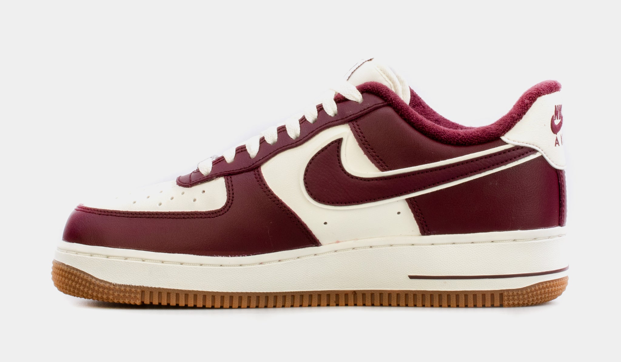 Nike Air Force 1 '07 Night Maroon Mens Lifestyle Shoes Maroon White ...