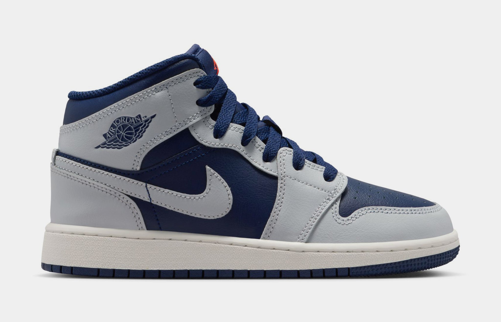 Jordan Air Jordan 1 Mid Grade School Lifestyle Shoes Blue Void Summit ...