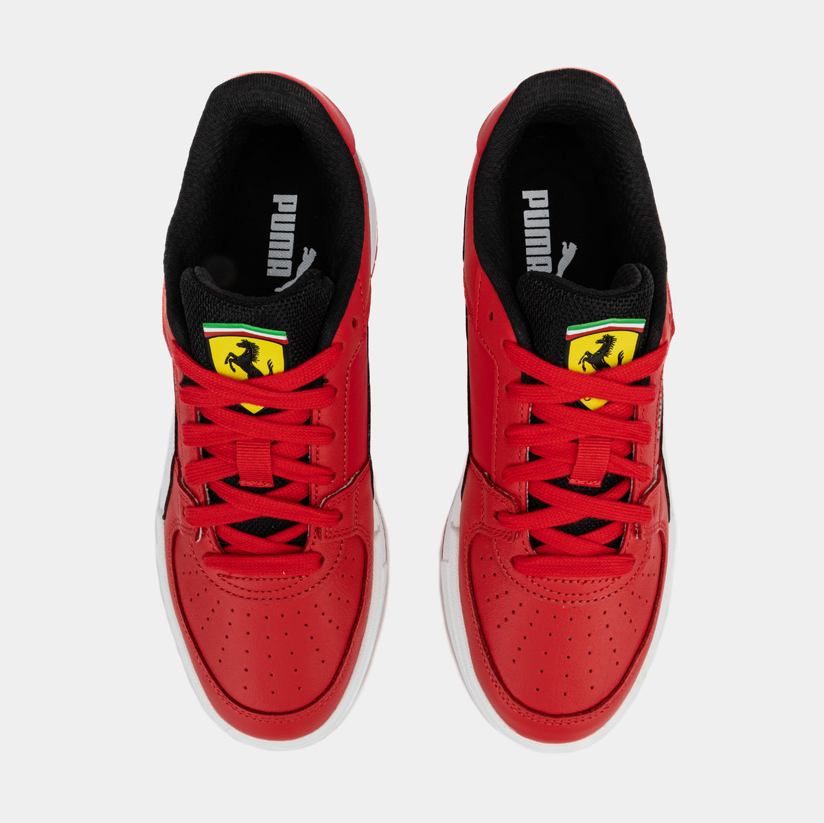 PUMA Scuderia Ferrari CA Pro Mens Lifestyle Shoes Red White 308066 02 ...