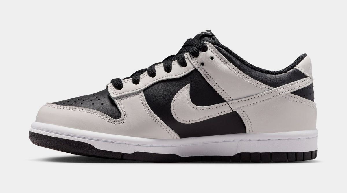 Nike Dunk Low Grade School Lifestyle Shoes Black Platinum Tint White ...