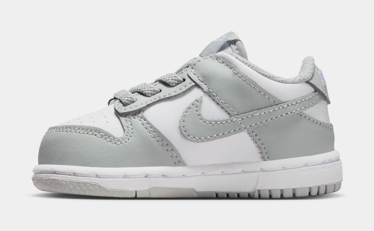 Nike Dunk Low Infant Toddler Lifestyle Shoes White White Light Smoke ...