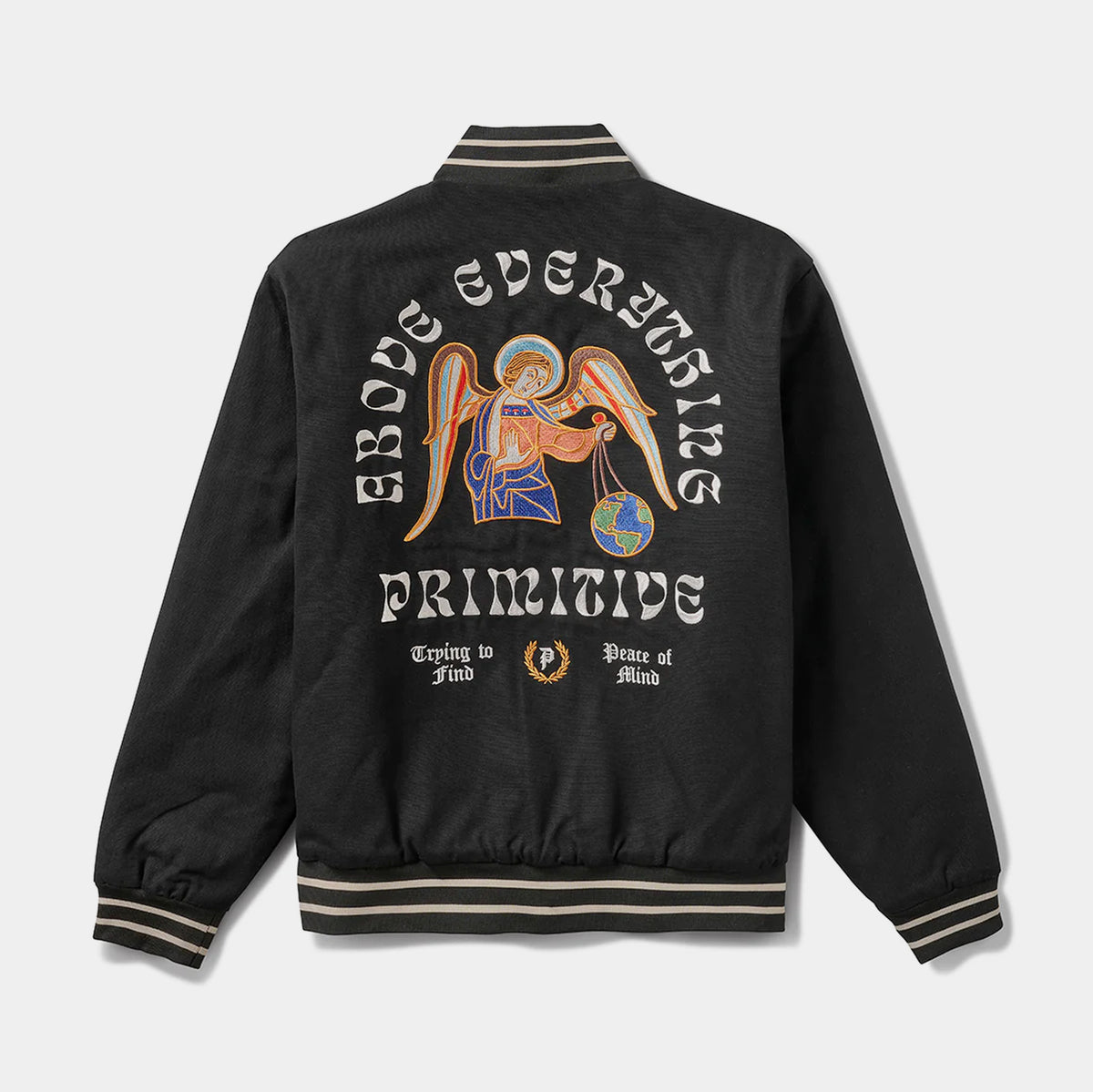 Primitive Savior Bomber Mens Jacket Black Beige PA125102-BLK – Shoe Palace